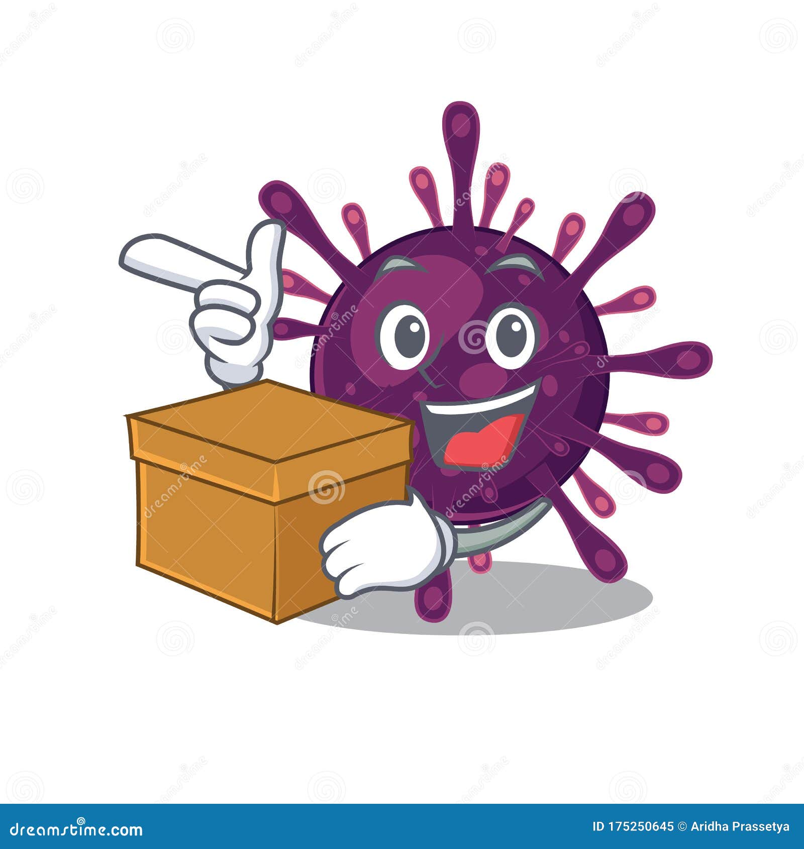 Coronavirus Kidney Failure Cartoon Design Style Having a Box Stock ...