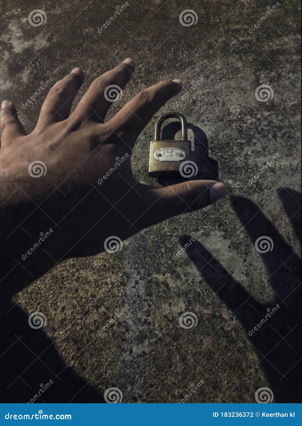 Coronavirus Lockdown Lock Hands Covid19 Stayhome Staysafe Stock Photo ...