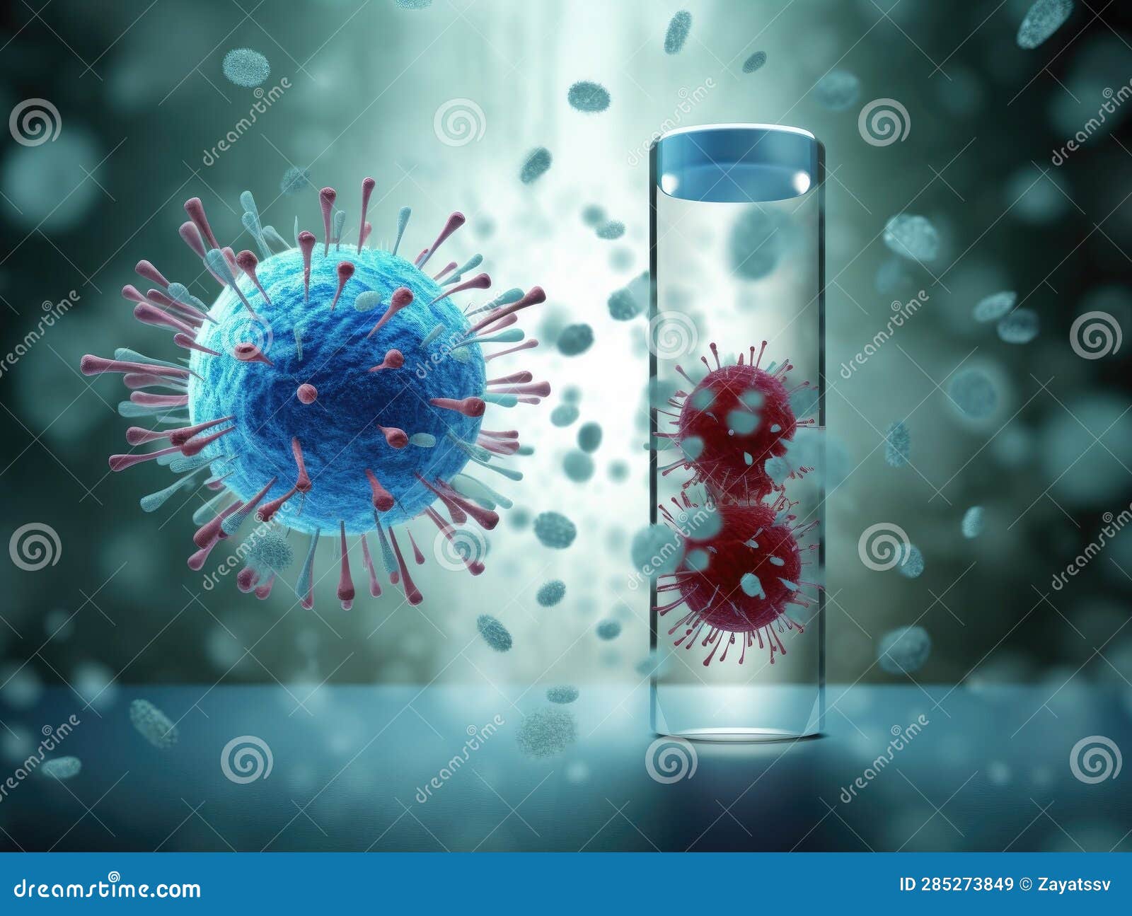 Coronavirus Model, Micro Virus Photo Stock Illustration - Illustration ...
