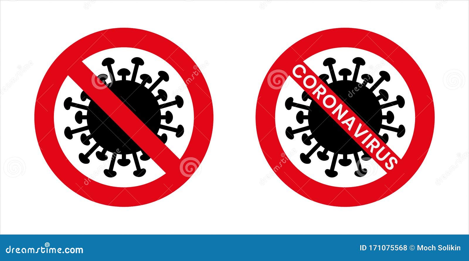 Novel Coronavirus 2019-nCoV Outbreak Warning Sign. COVID-19 Virus ...