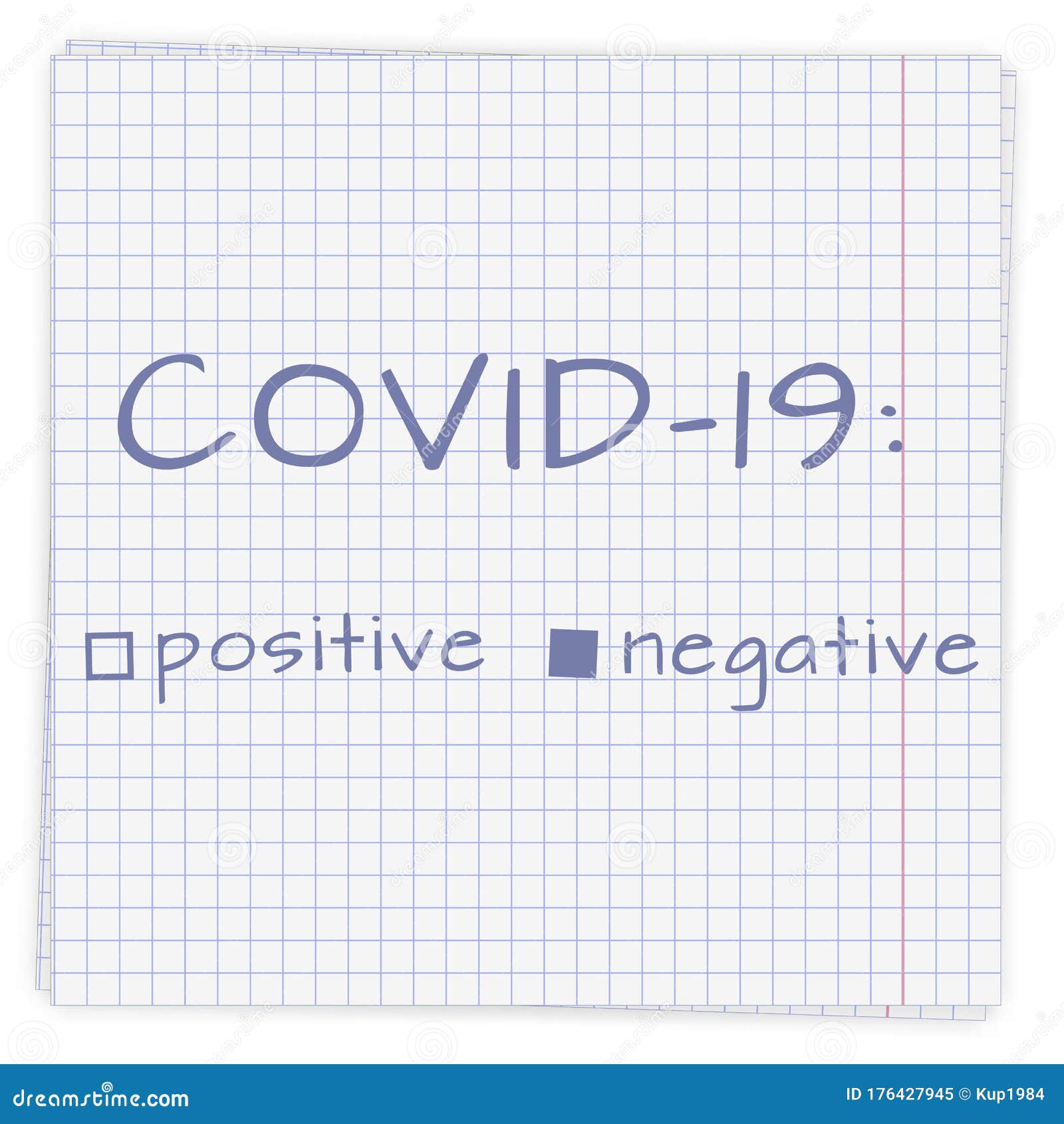 Coronavirus Positive and Negative Result, Vector Illustration Stock ...