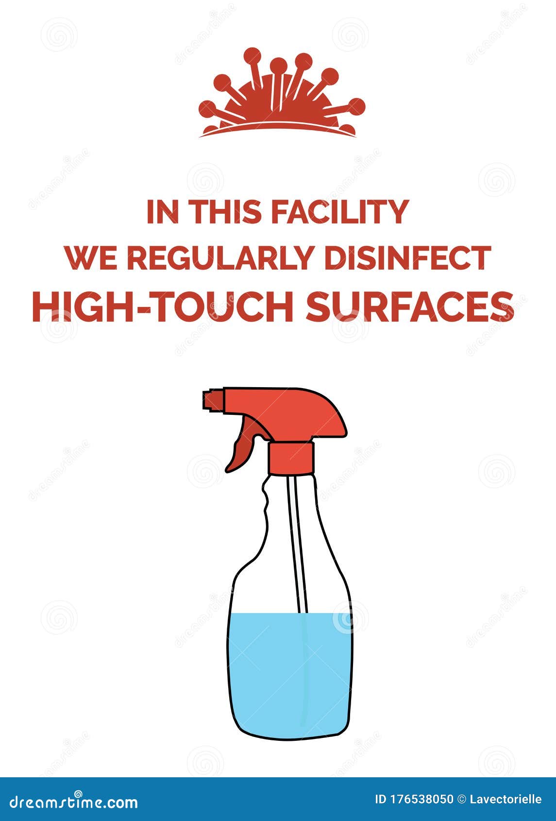 In this Facility we Regularly Disinfect High-touch Surfaces Stock ...