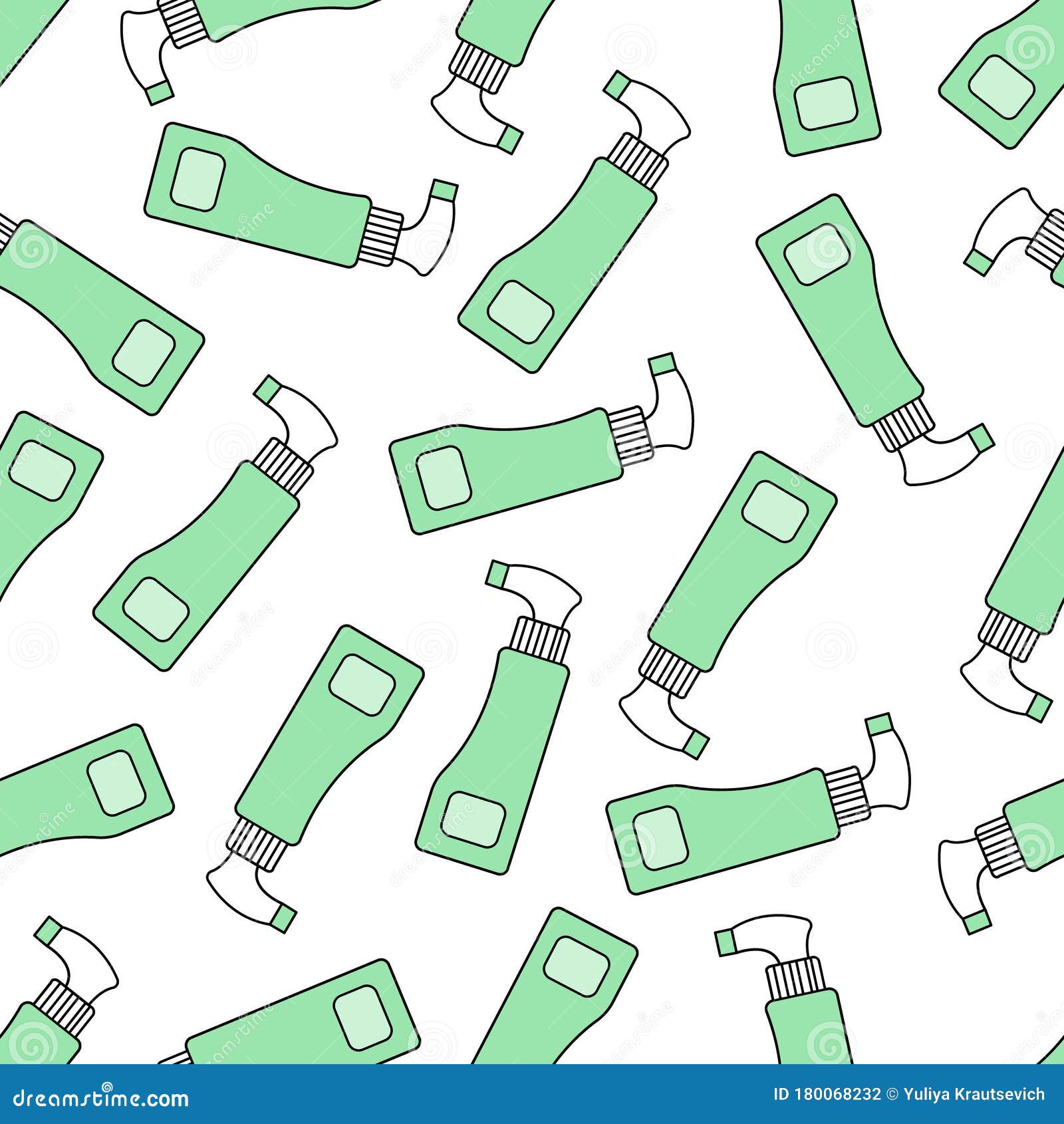 Coronavirus Protection. Antiseptic. Vector Illustration. Seamless ...