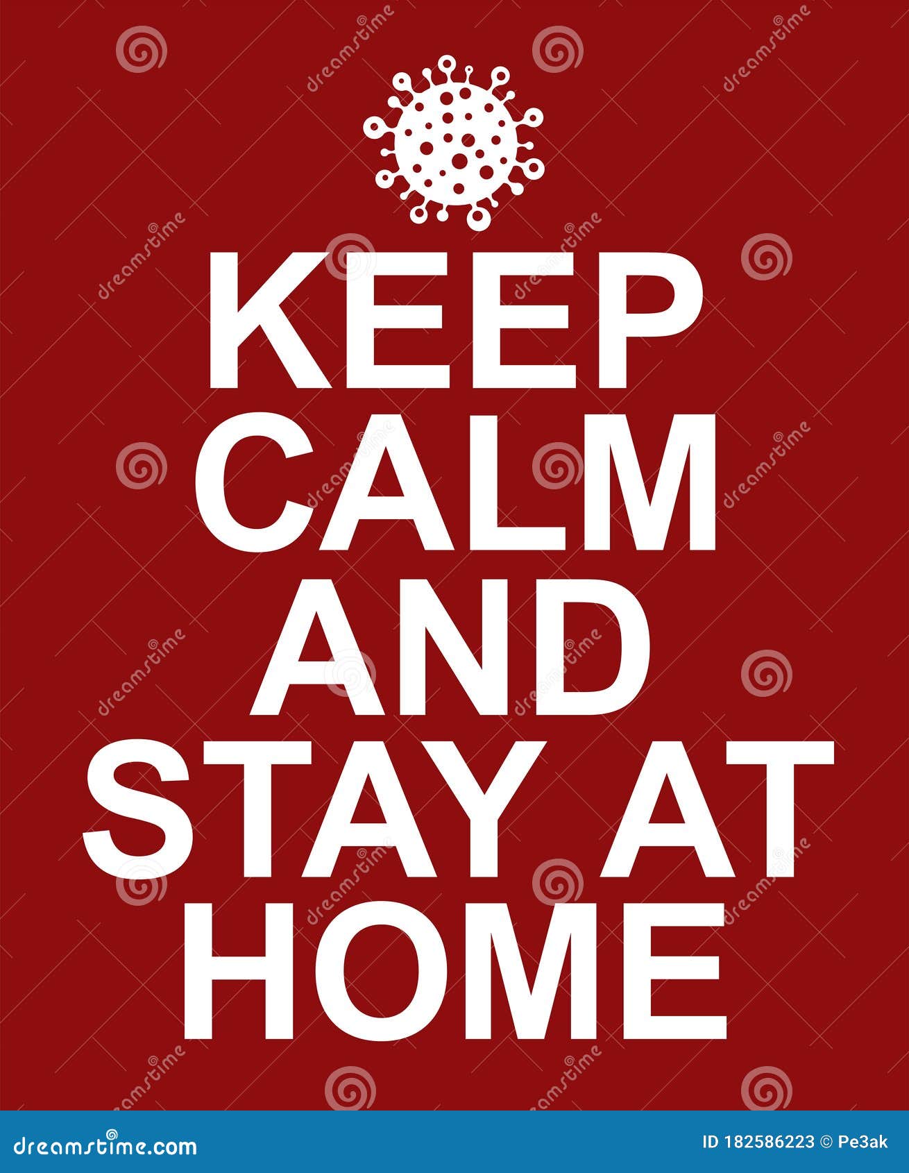 Coronavirus Quarantine Slogan Stock Vector - Illustration of infection ...