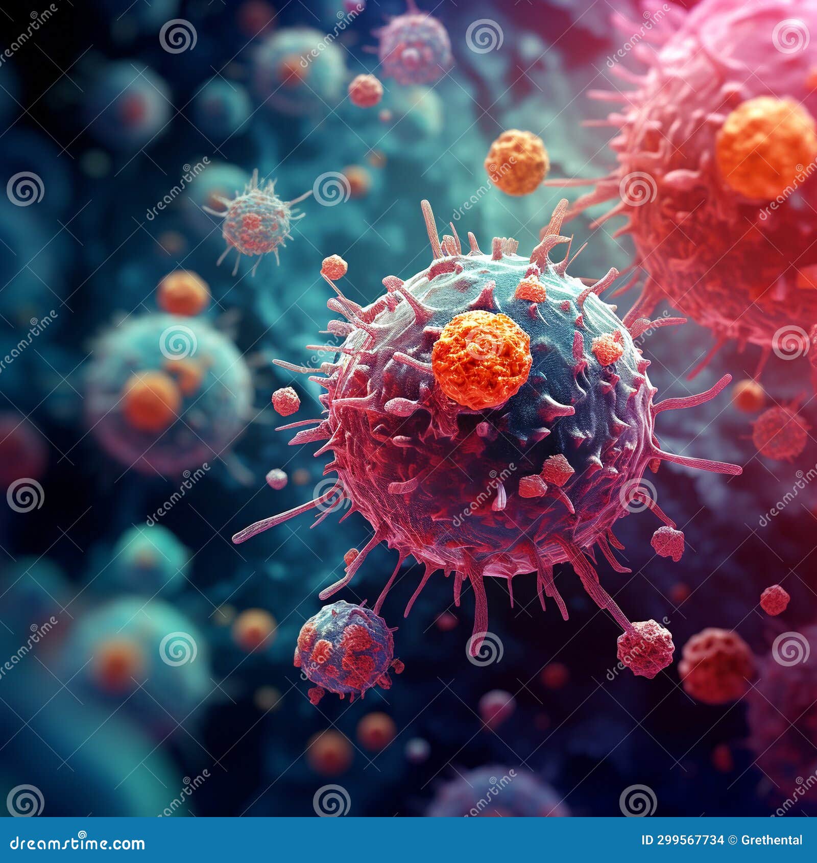 Virus spreading concept stock illustration. Illustration of corona ...