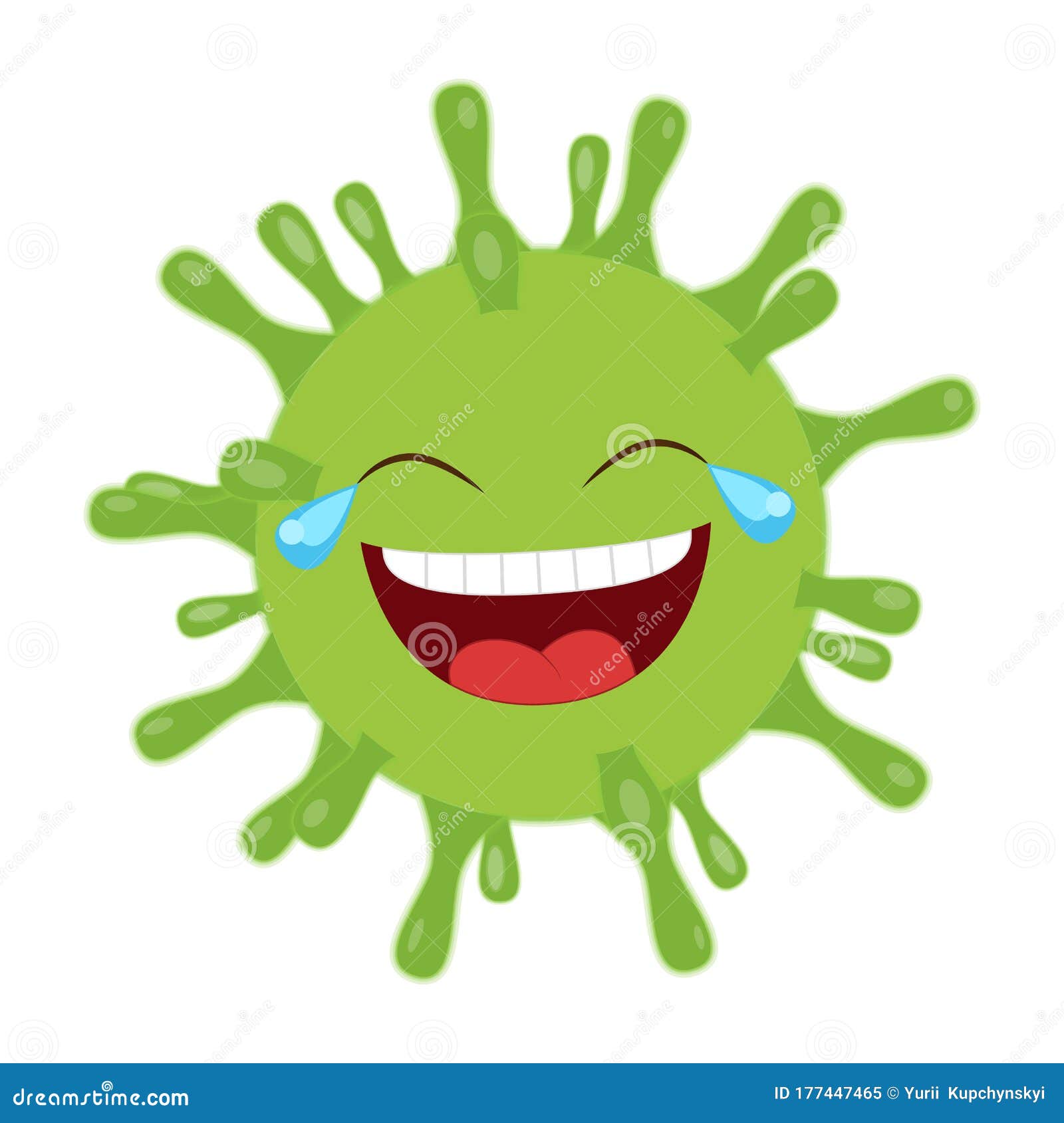 Coronavirus Smiley. Emoji Vector Illustration | CartoonDealer.com ...