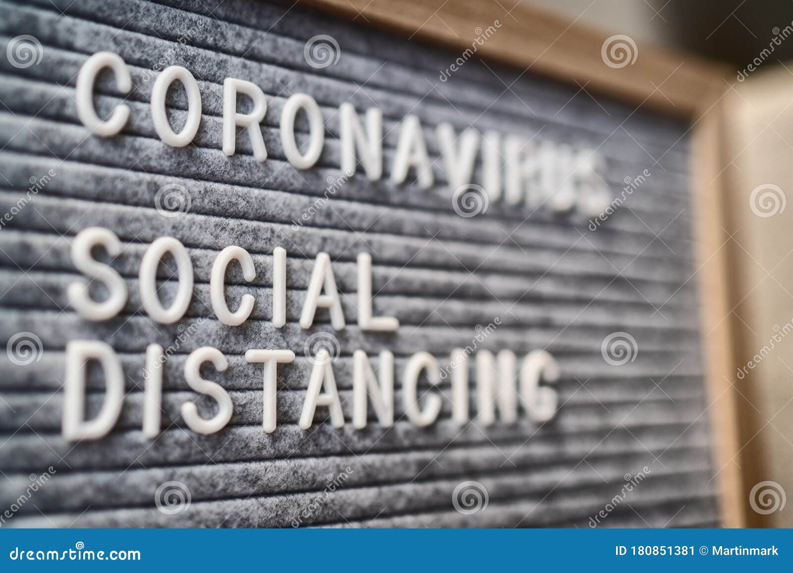 Coronavirus SOCIAL DISTANCING Message Board with Text Stock Image ...