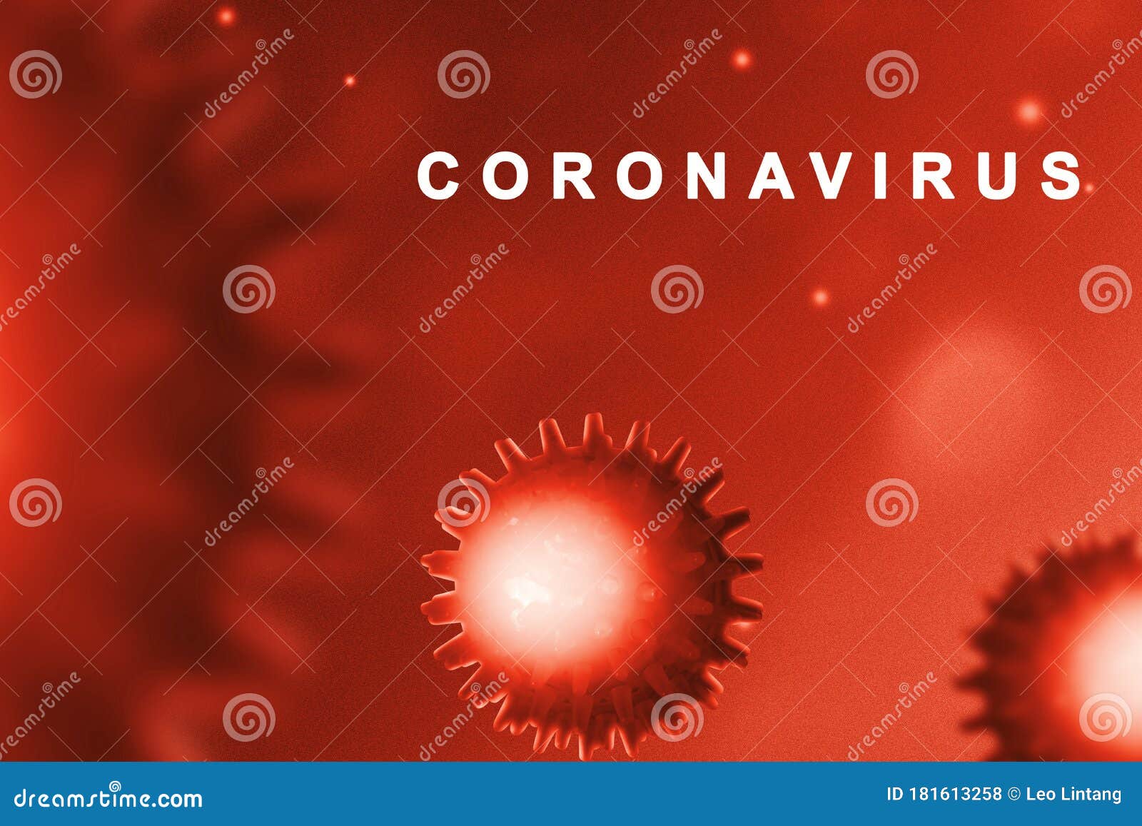Coronavirus Spreading with a Colored Background Stock Illustration ...