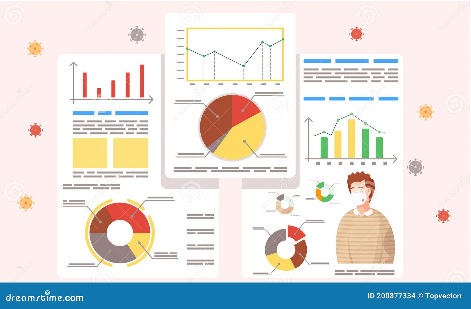 Coronavirus Statistics Report with Graphs and Charts. Dynamics of the ...