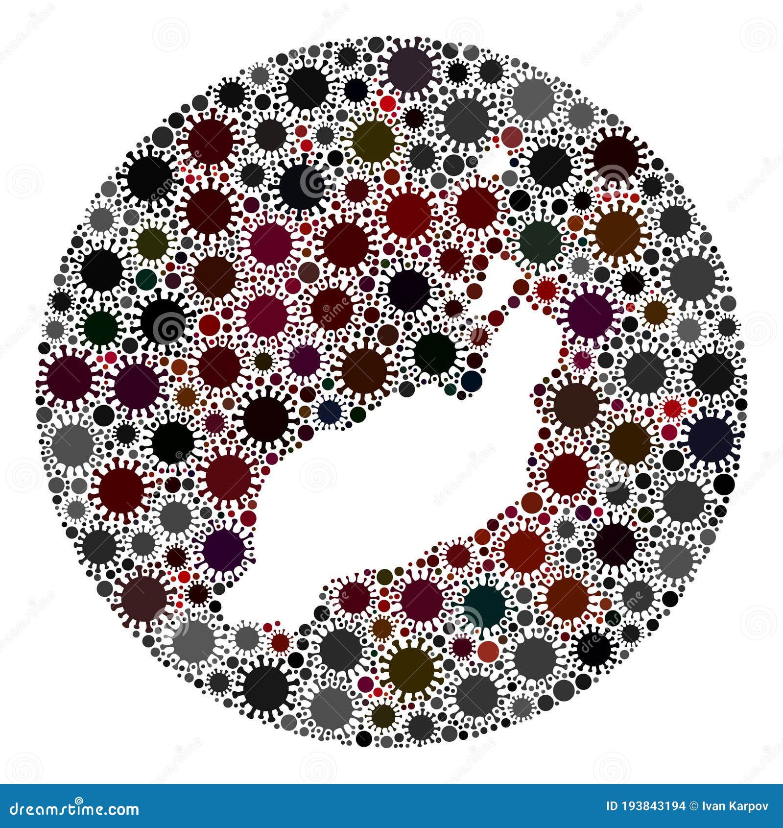 Coronavirus Stencils Redondea Islas Lanzarote Mapa Mosaico Ilustración ... Coronavirus Stencils Redondea Islas Lanzarote Mapa Mosaico Ilustración ...