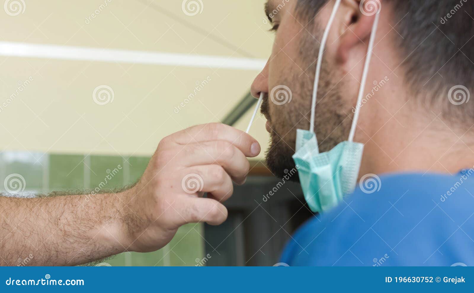 Coronavirus swab test stock photo. Image of corona, mature - 196630752