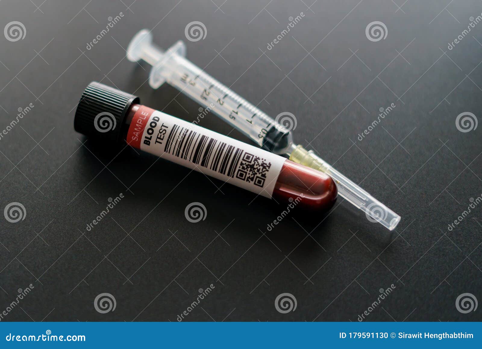 Coronavirus Testing Process, Tube of Blood Test Samples of Coronavirus ...