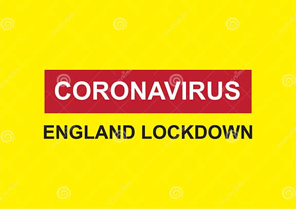 Coronavirus Third National Lockdown Announced in England Stock Vector ...
