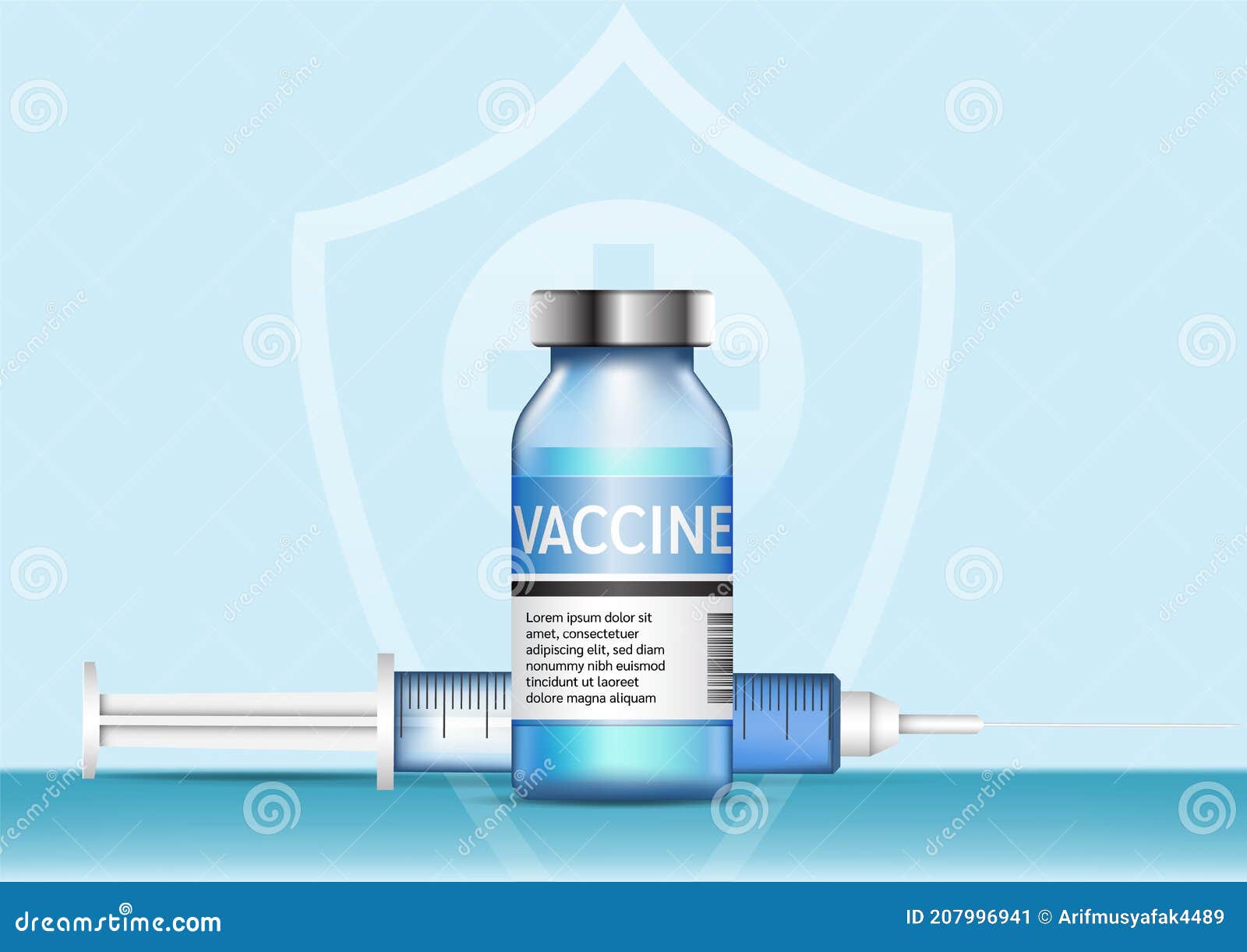 Coronavirus Vaccination Background Concept Stock Vector - Illustration ...