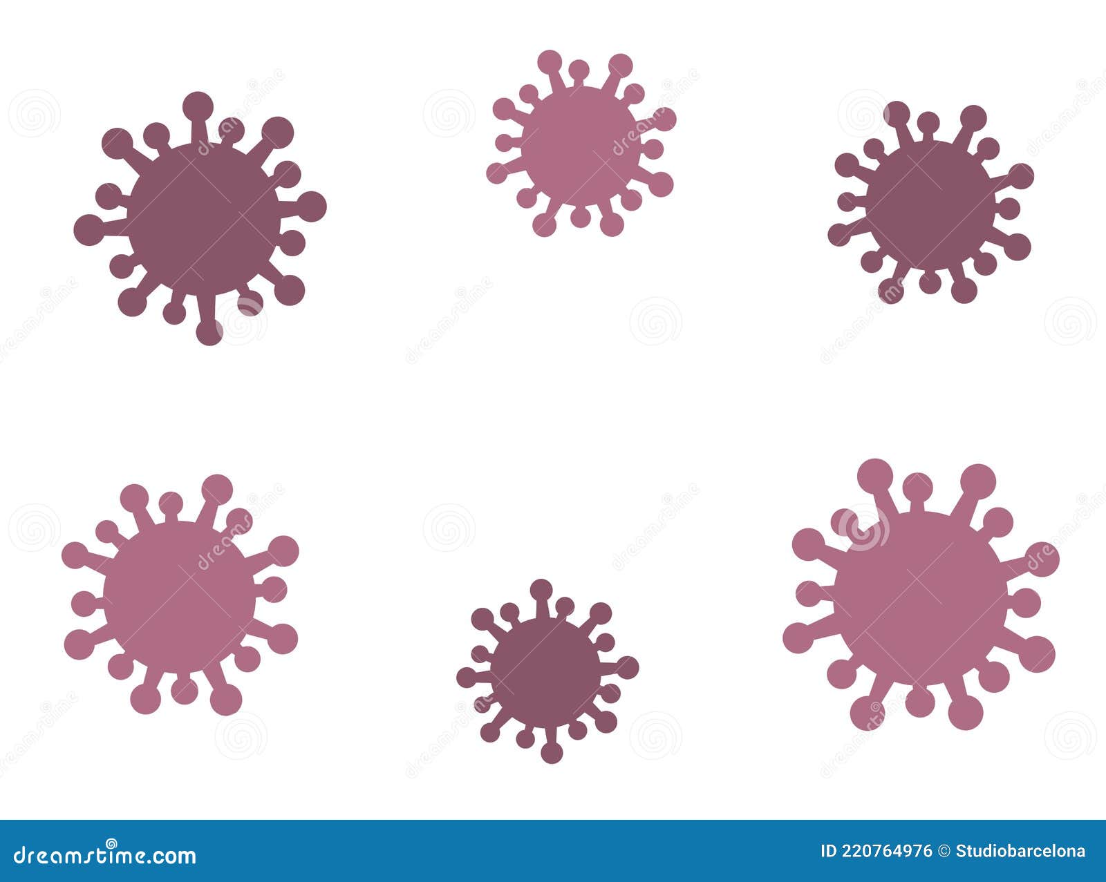 Coronavirus Virus Border Background Stock Vector - Illustration of ...