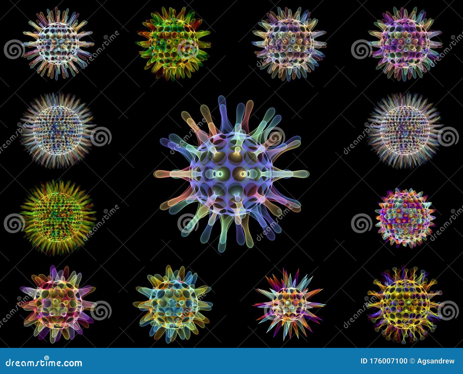 Coronavirus Virus models stock illustration. Illustration of epidemic ...