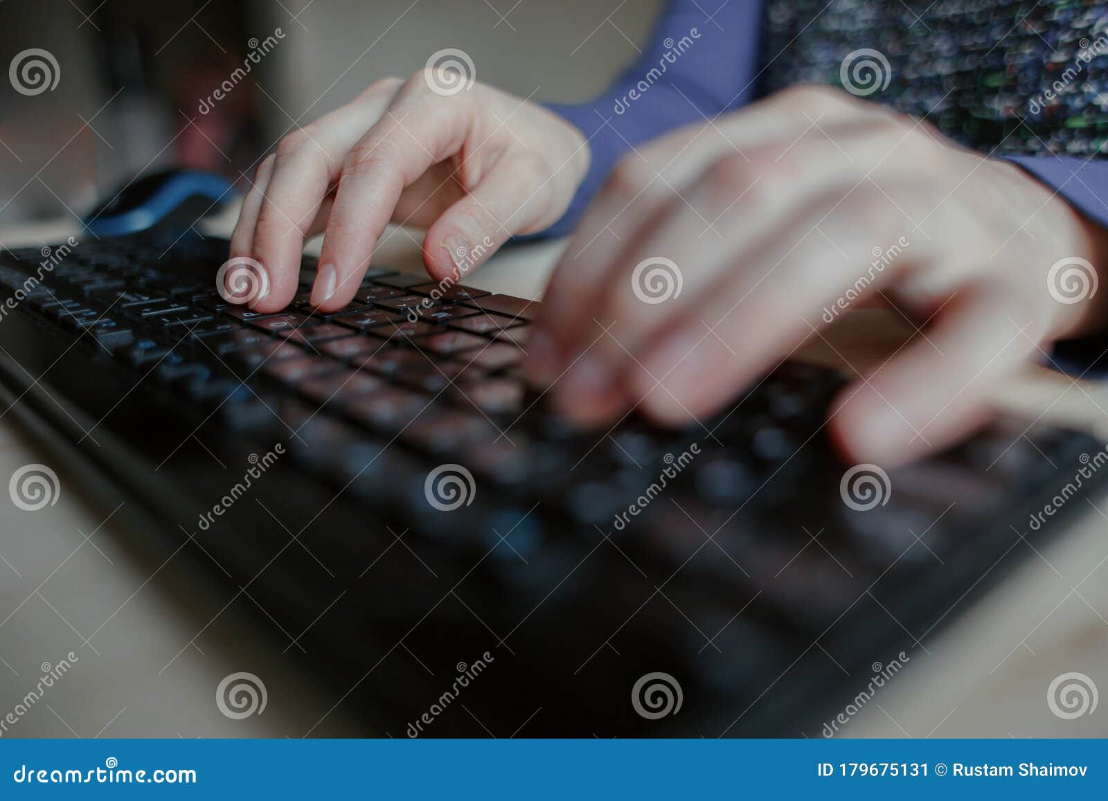 Coronavirus. Woman at the Home Office. Home Working with Computer ...