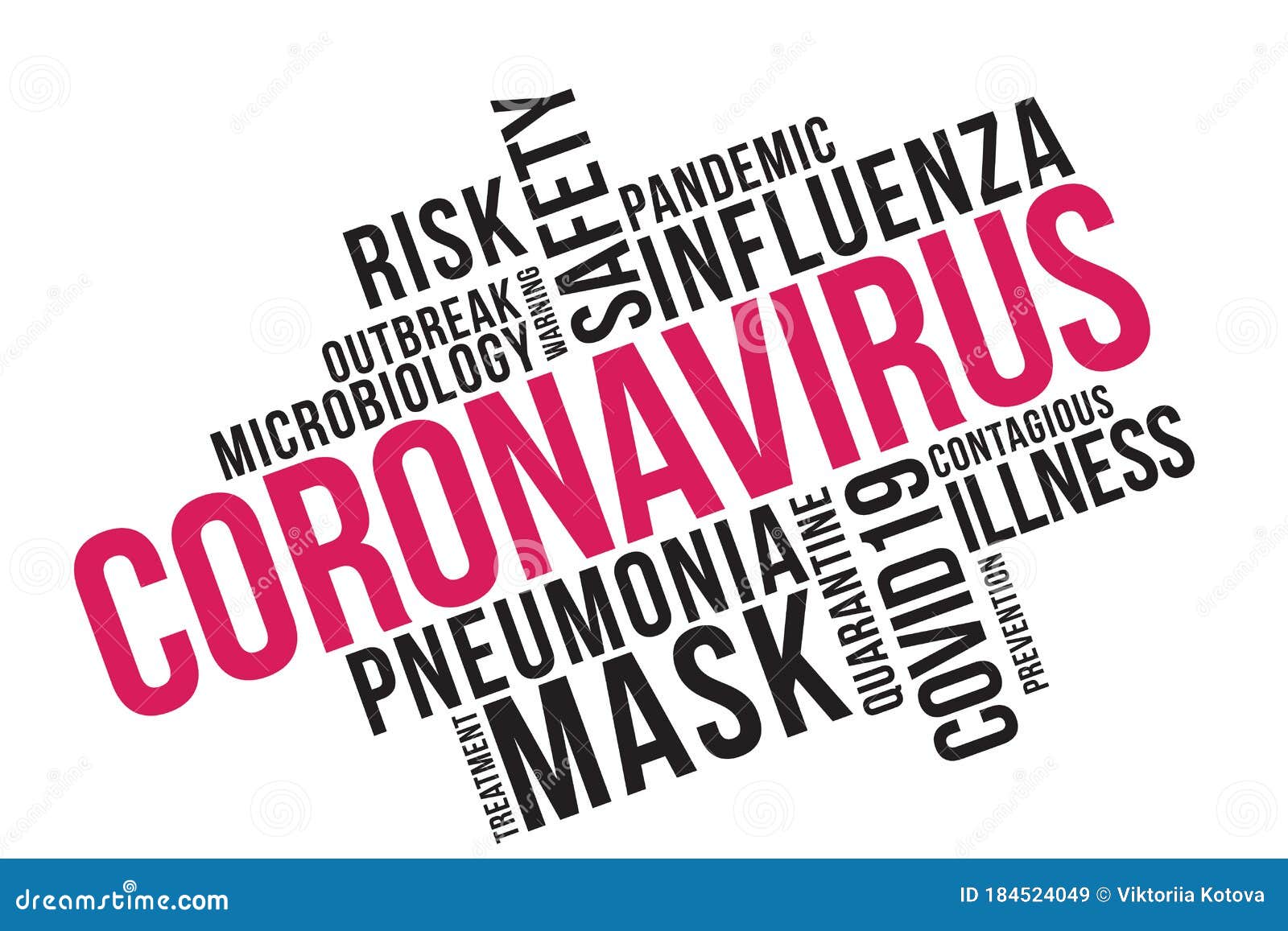 Coronavirus Word Made Of Big Red Letters On Wooden Floor Stock Image ...