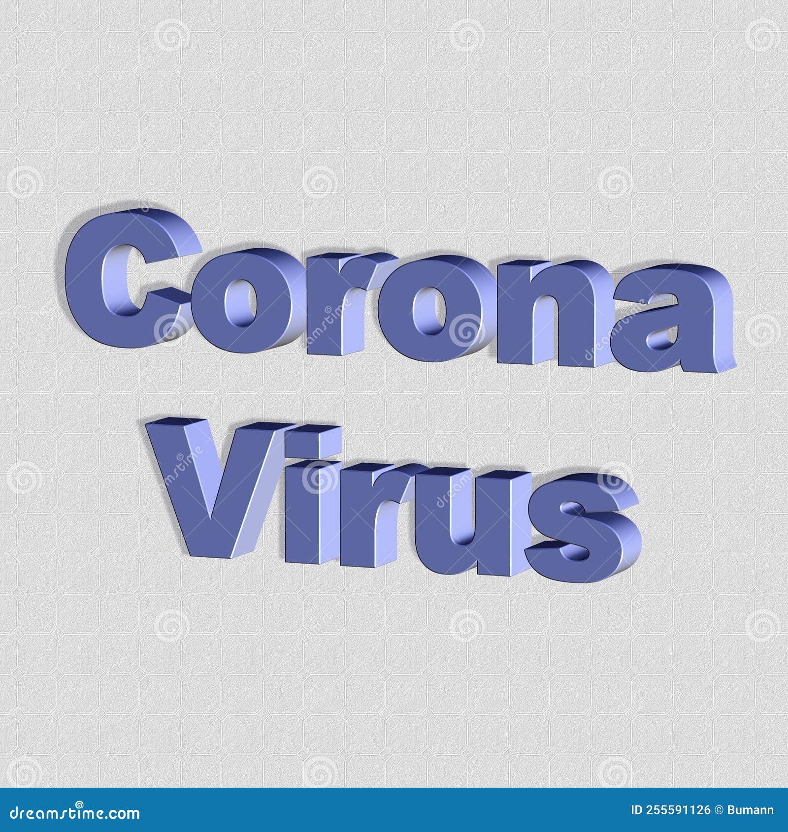`Coronavirus` - Word, Lettering or Text As a 3D Illustration, 3D ...
