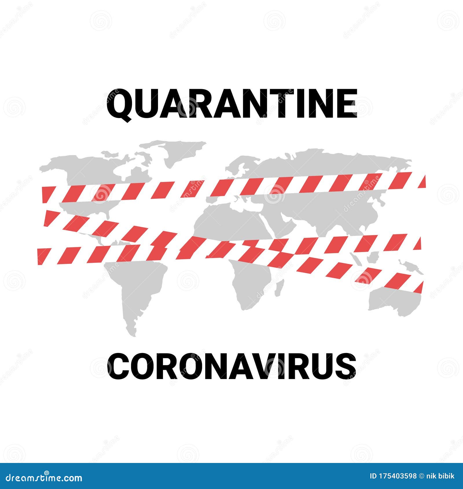Coronavirus World Map Quarantined Countries Closed Stock Vector ...