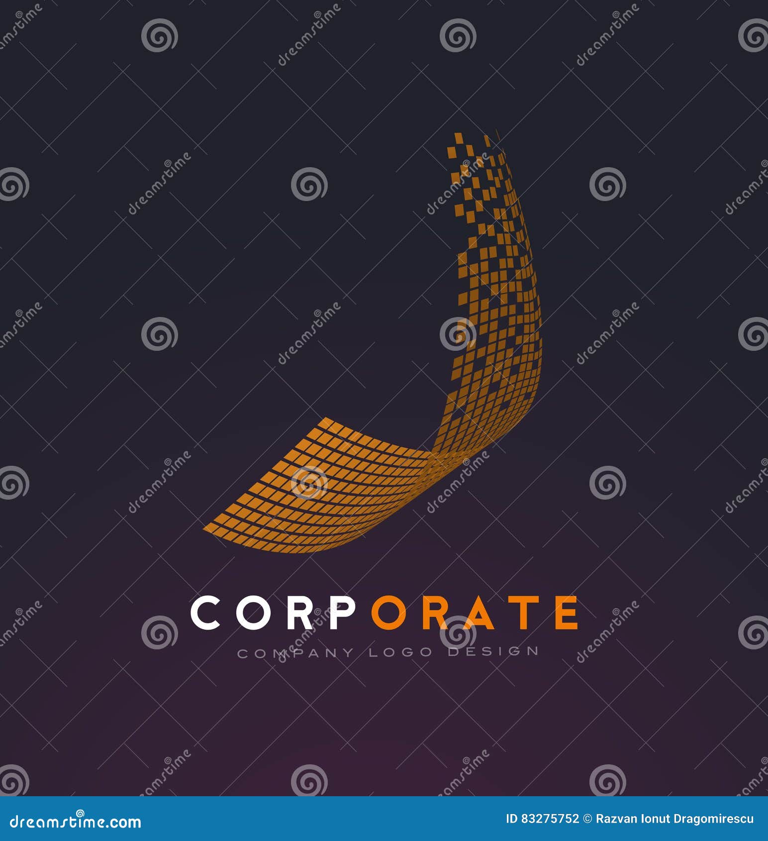 Corporate Abstract Logo stock vector. Illustration of shape - 83275752