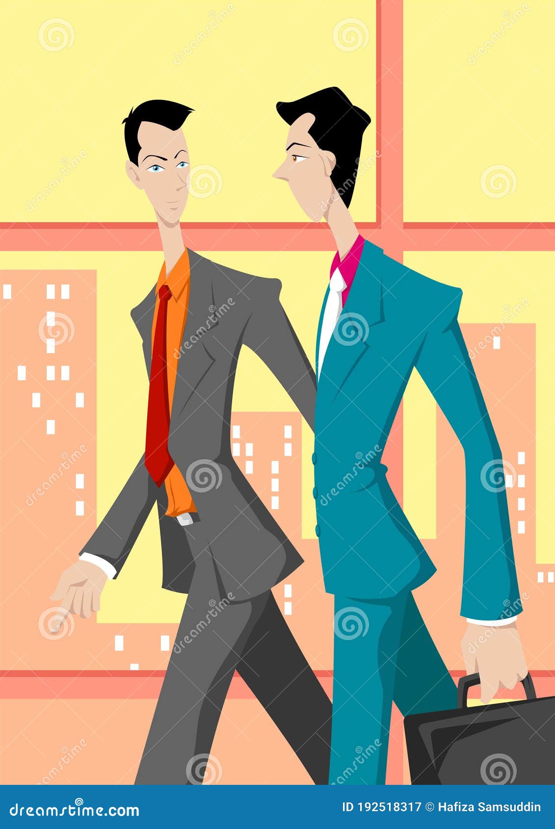 Corporate animation stock vector. Illustration of busy - 192518317
