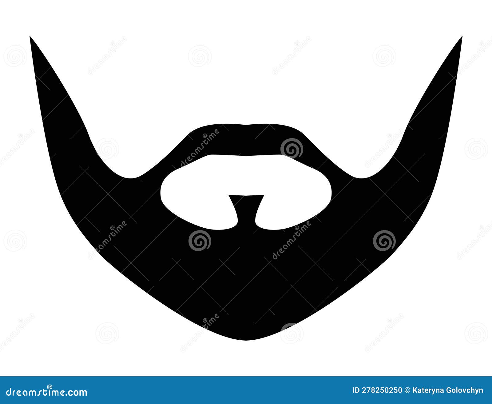 Corporate Beard Style Men Illustration Facial Hair Mustache Vector