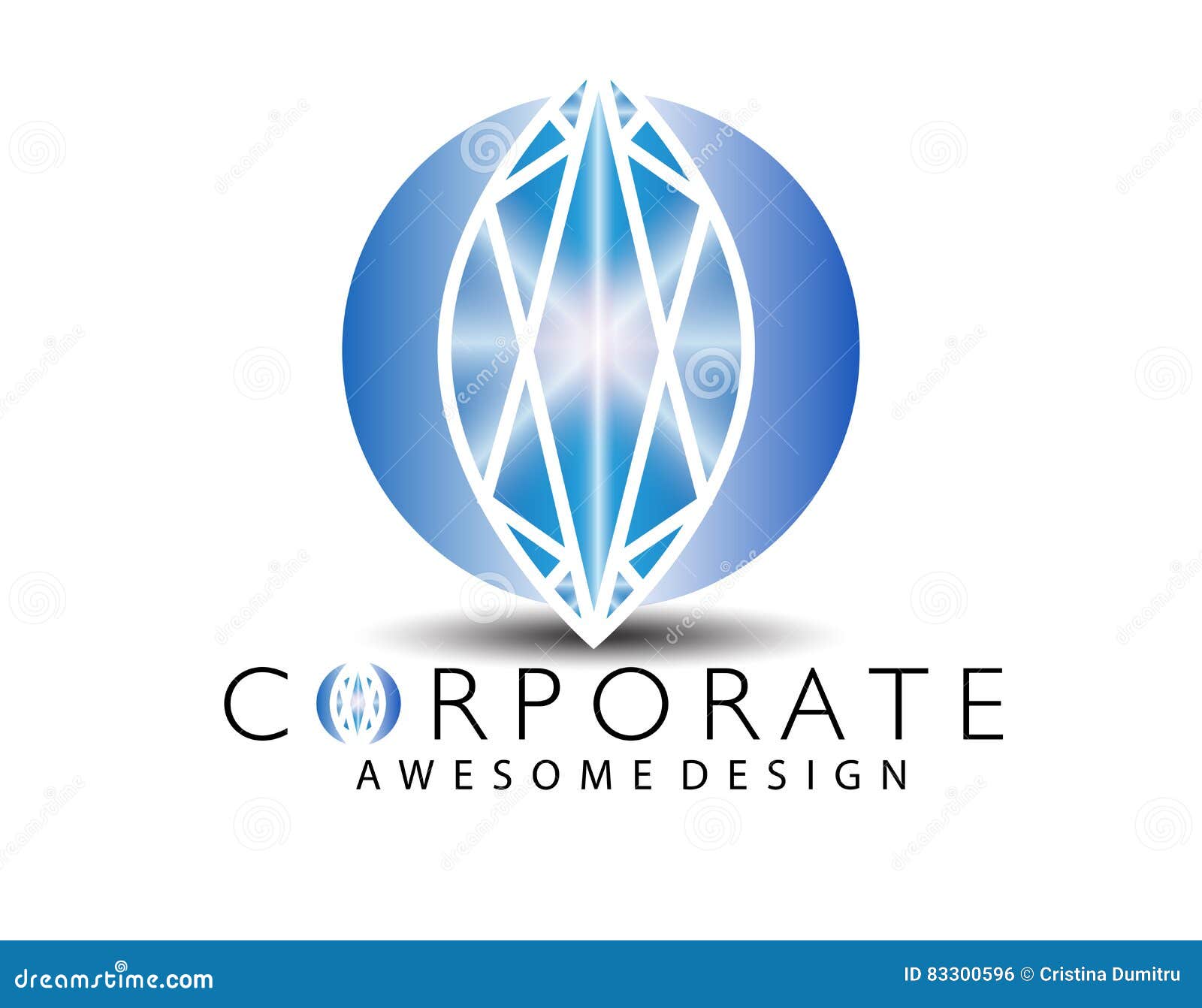 Corporate Blue Circle Logo Design Stock Vector - Illustration of blue ...
