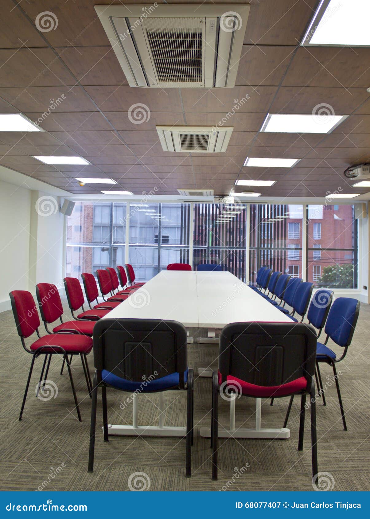Corporate Boardroom at a Head Office. Stock Image - Image of horizontal ...