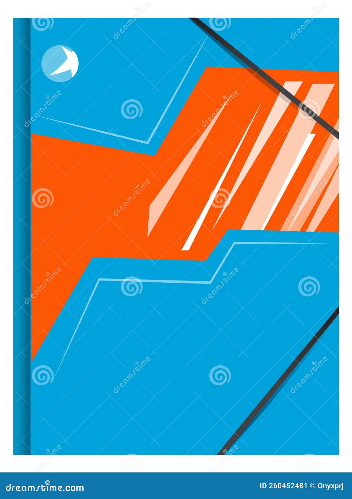 Corporate Brochure Cover. Magazine Front Realistic Template Stock ...