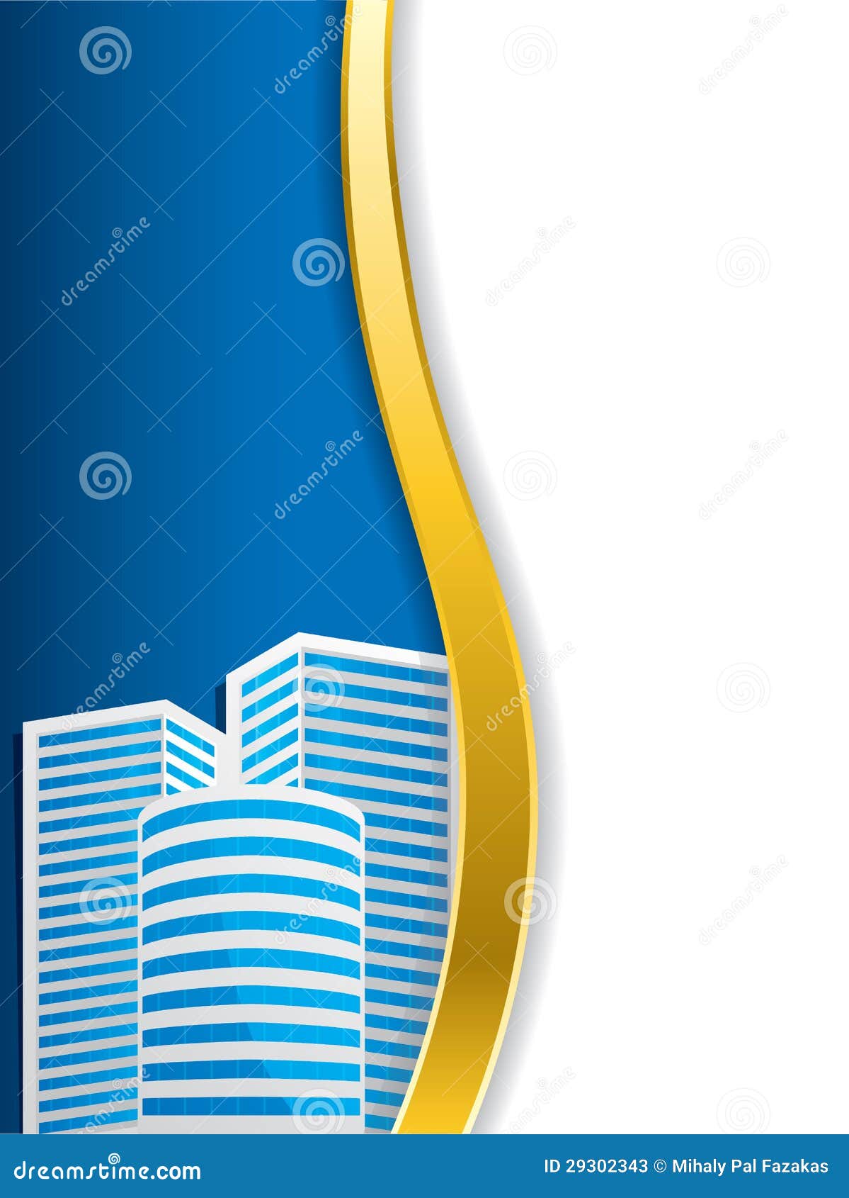 Corporate Brochure Design with Building Stock Vector - Illustration of ...