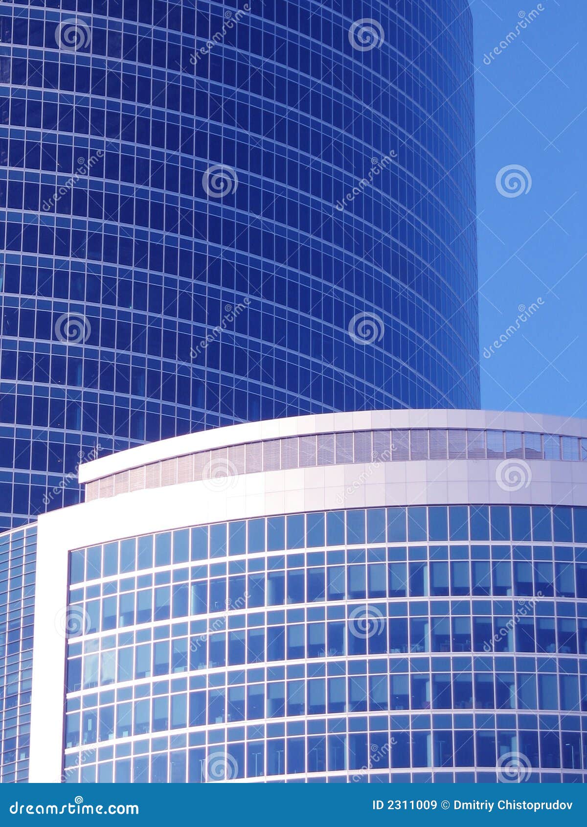 Corporate Building on the Blue Stock Image - Image of glass, life: 2311009
