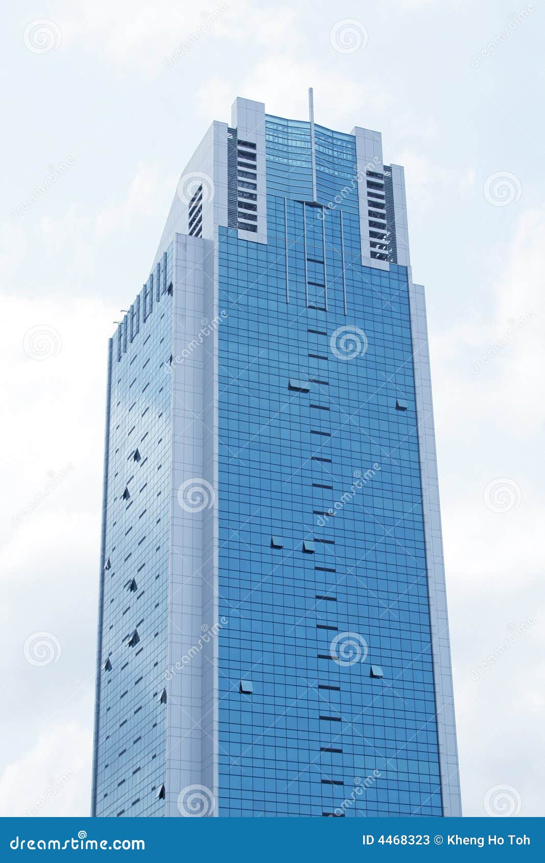 Corporate Building Rising into the Sky Stock Image - Image of blue ...