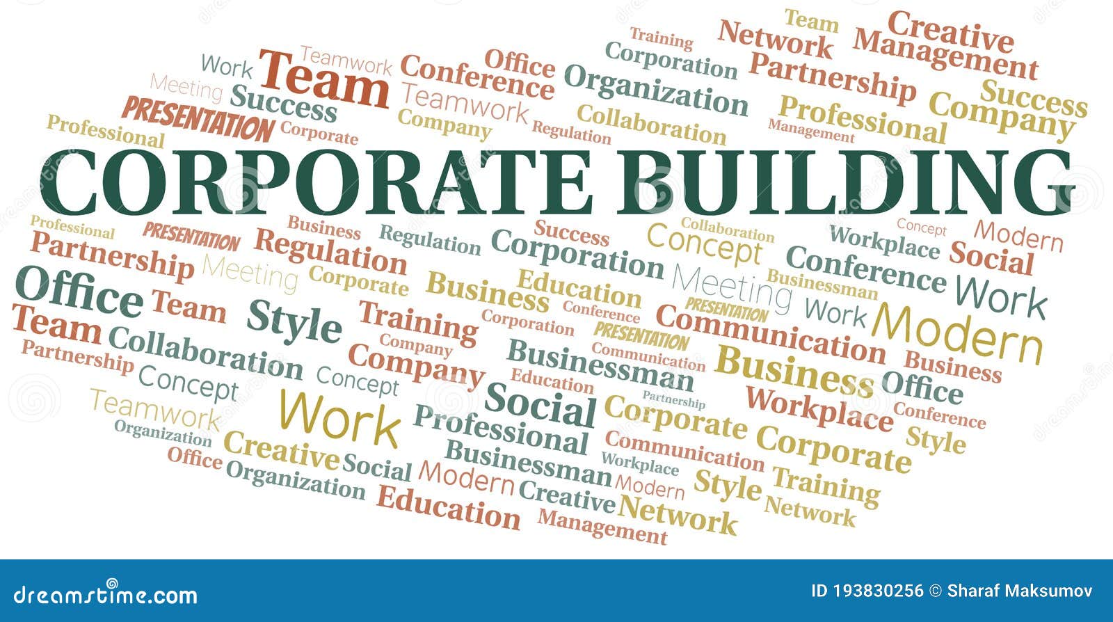 Corporate Building Vector Word Cloud, Made with Text only. Stock Vector ...