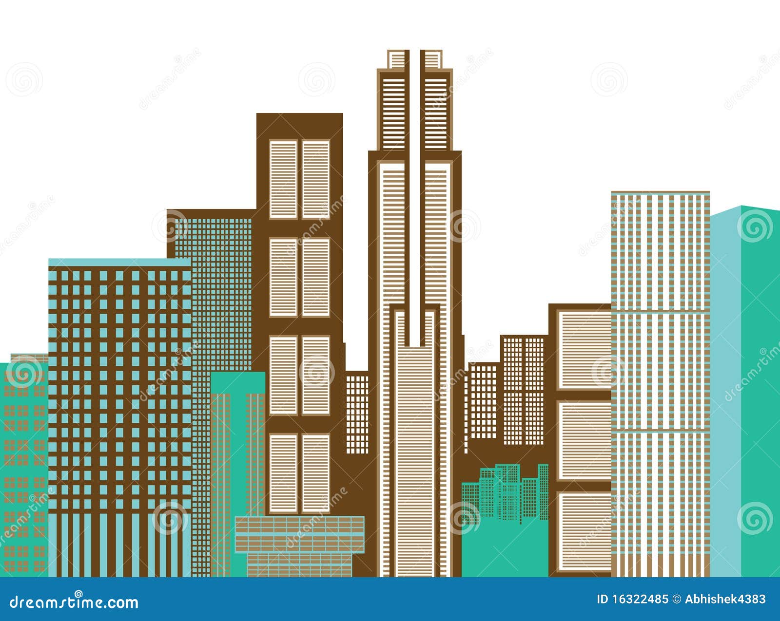 Corporate buildings stock illustration. Illustration of built - 16322485