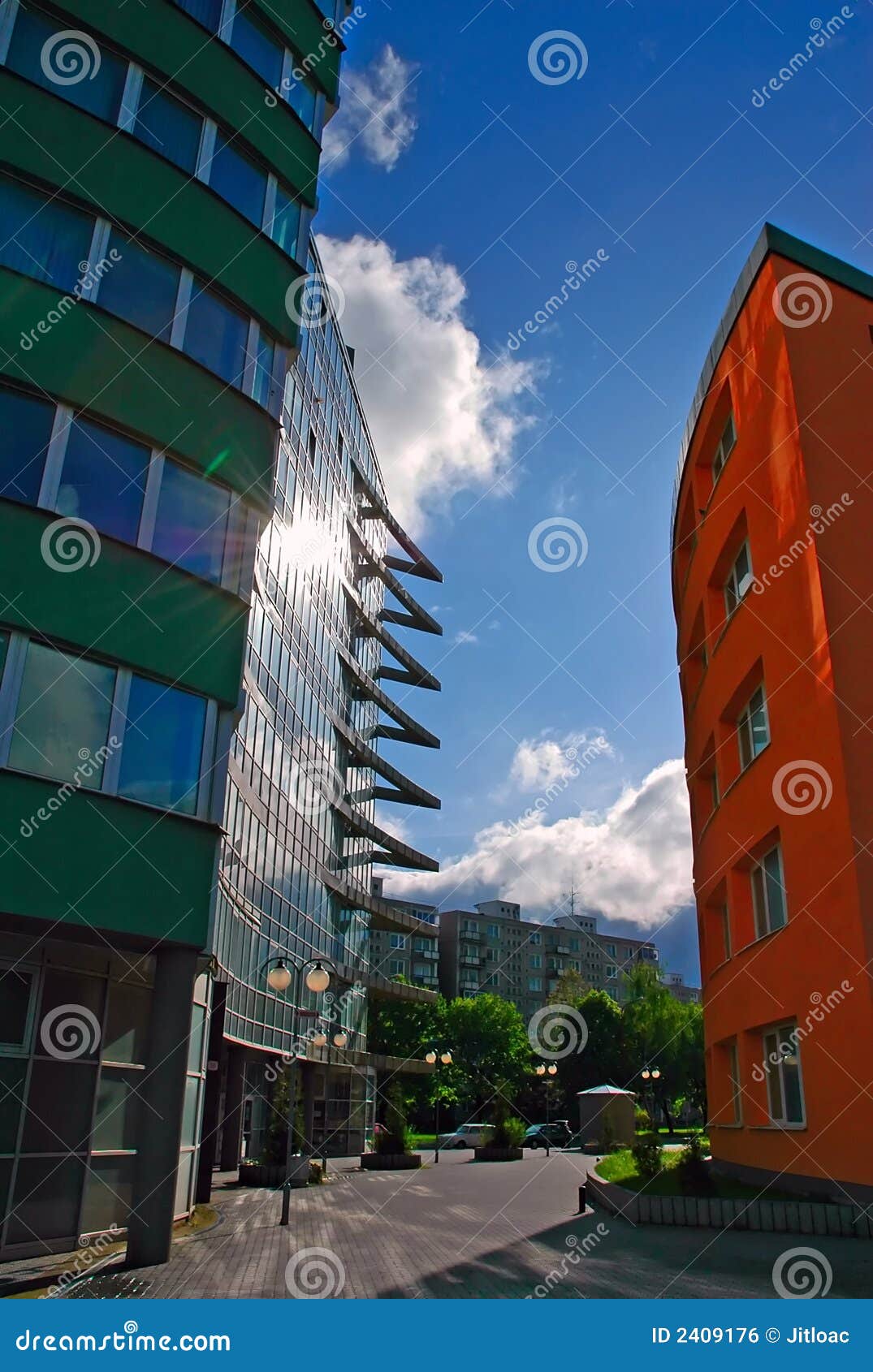 Corporate buildings stock photo. Image of modern, city - 2409176