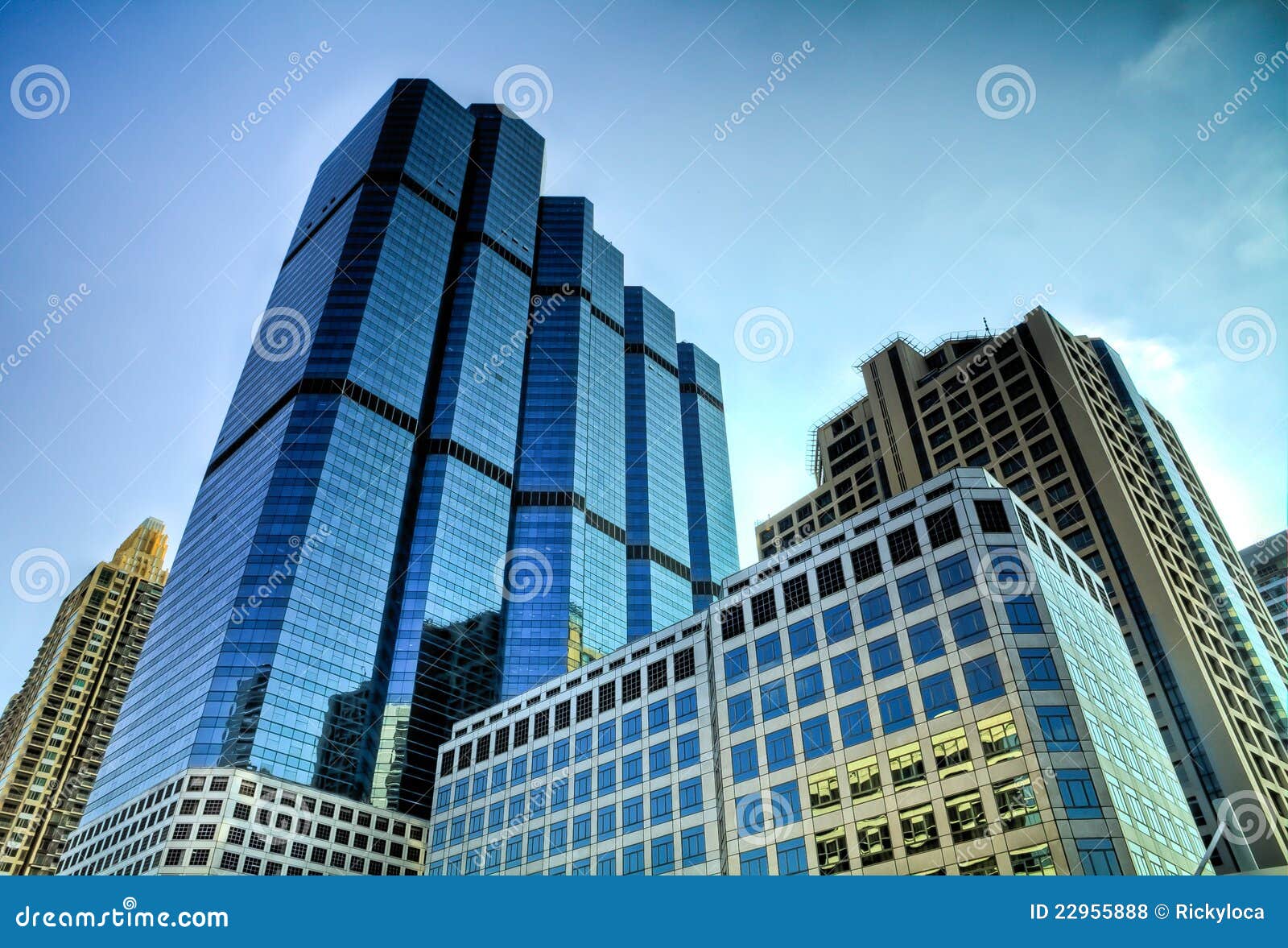 Corporate Buildings in HDR stock photo. Image of east - 22955888