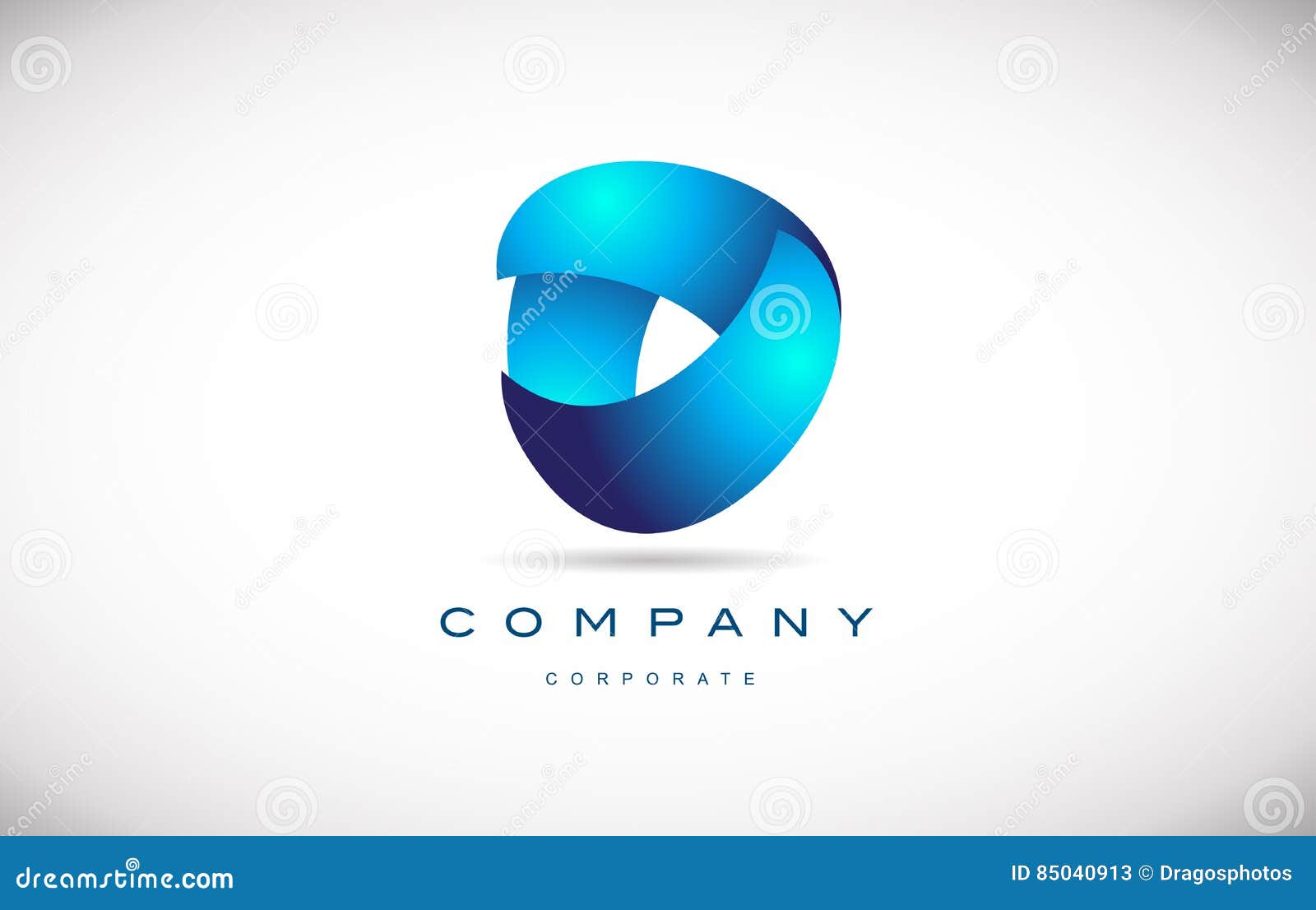 Corporate Business Blue Abstract Sign Logo Icon Design Stock Vector ...