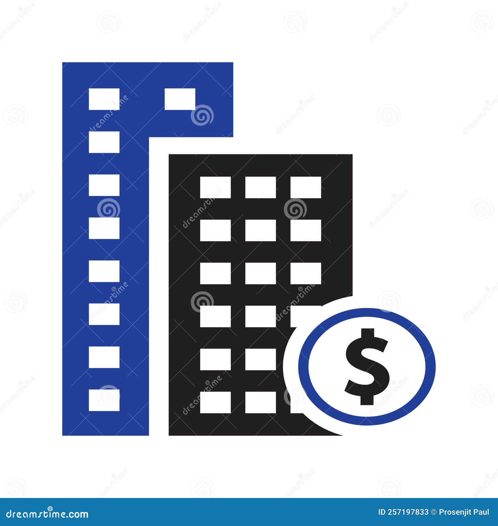 Corporate Business Building Icon Stock Vector - Illustration of symbol ...