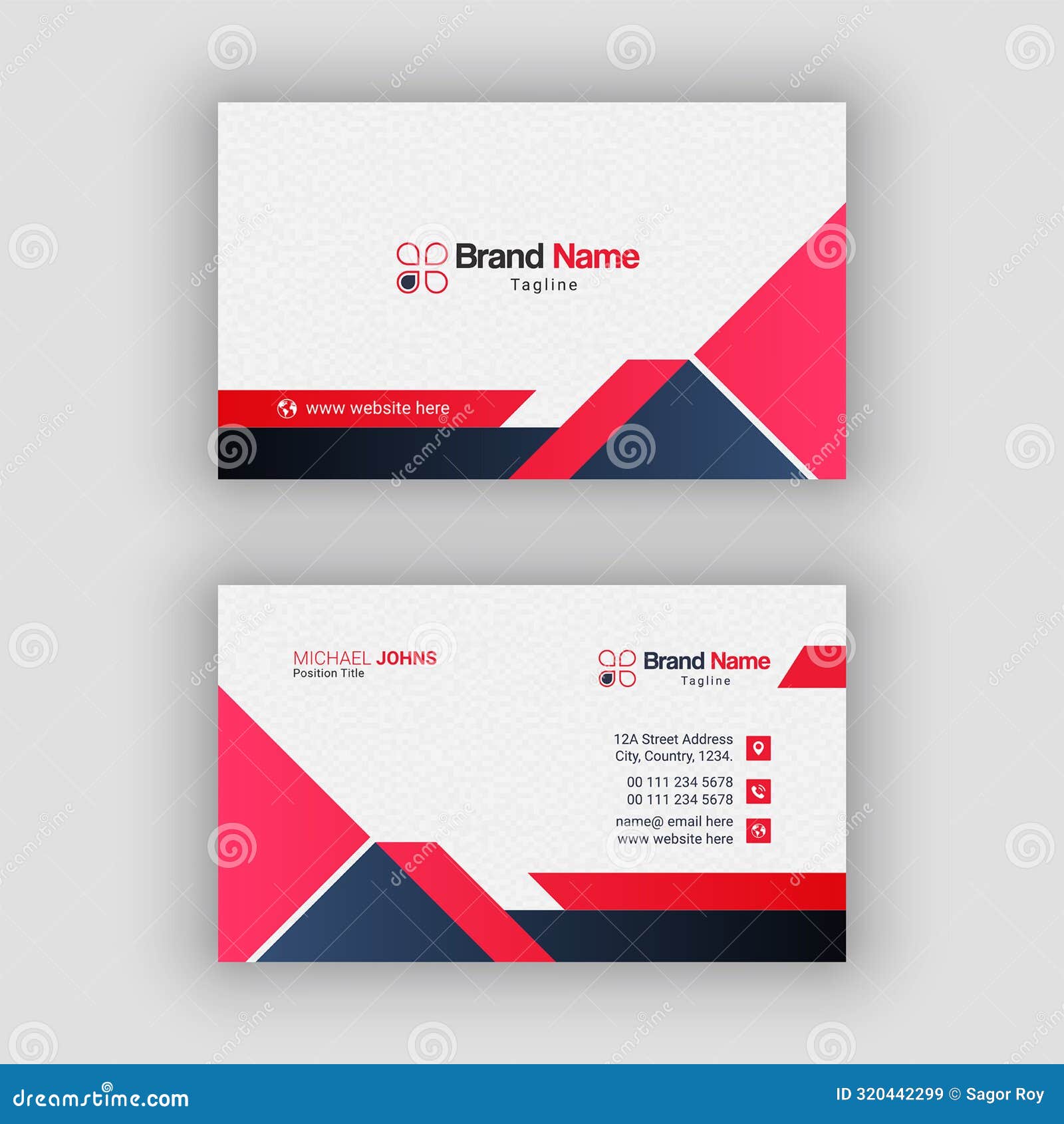 Corporate Professional and High-Impact Business Card Design Stock ...