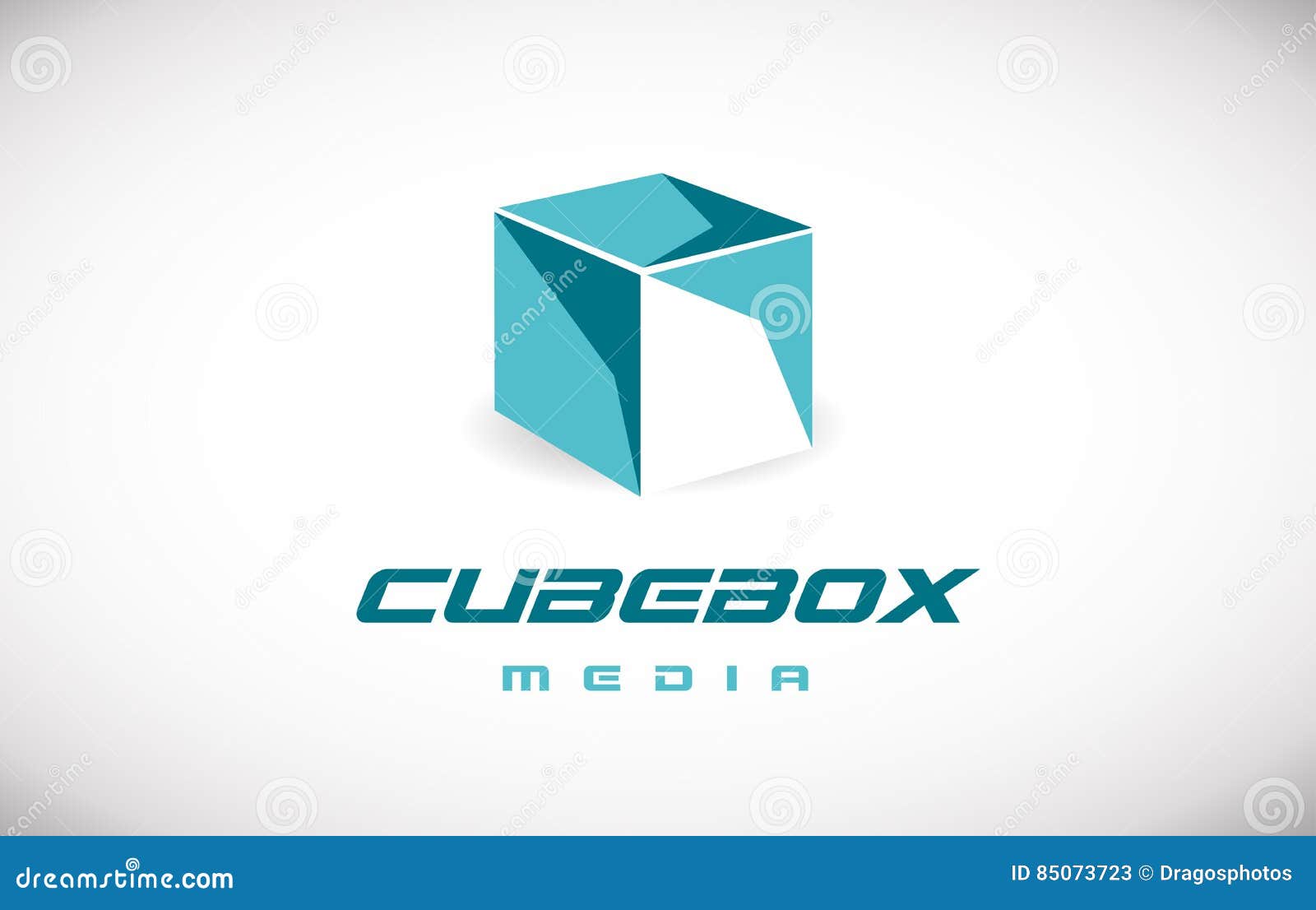 Corporate Business Cube 3d Blue Logo Icon Design Stock Vector ...