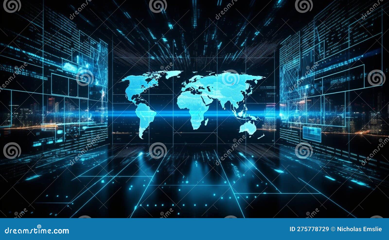 Corporate Business Globalization Background Wallpaper Ai Generated ...