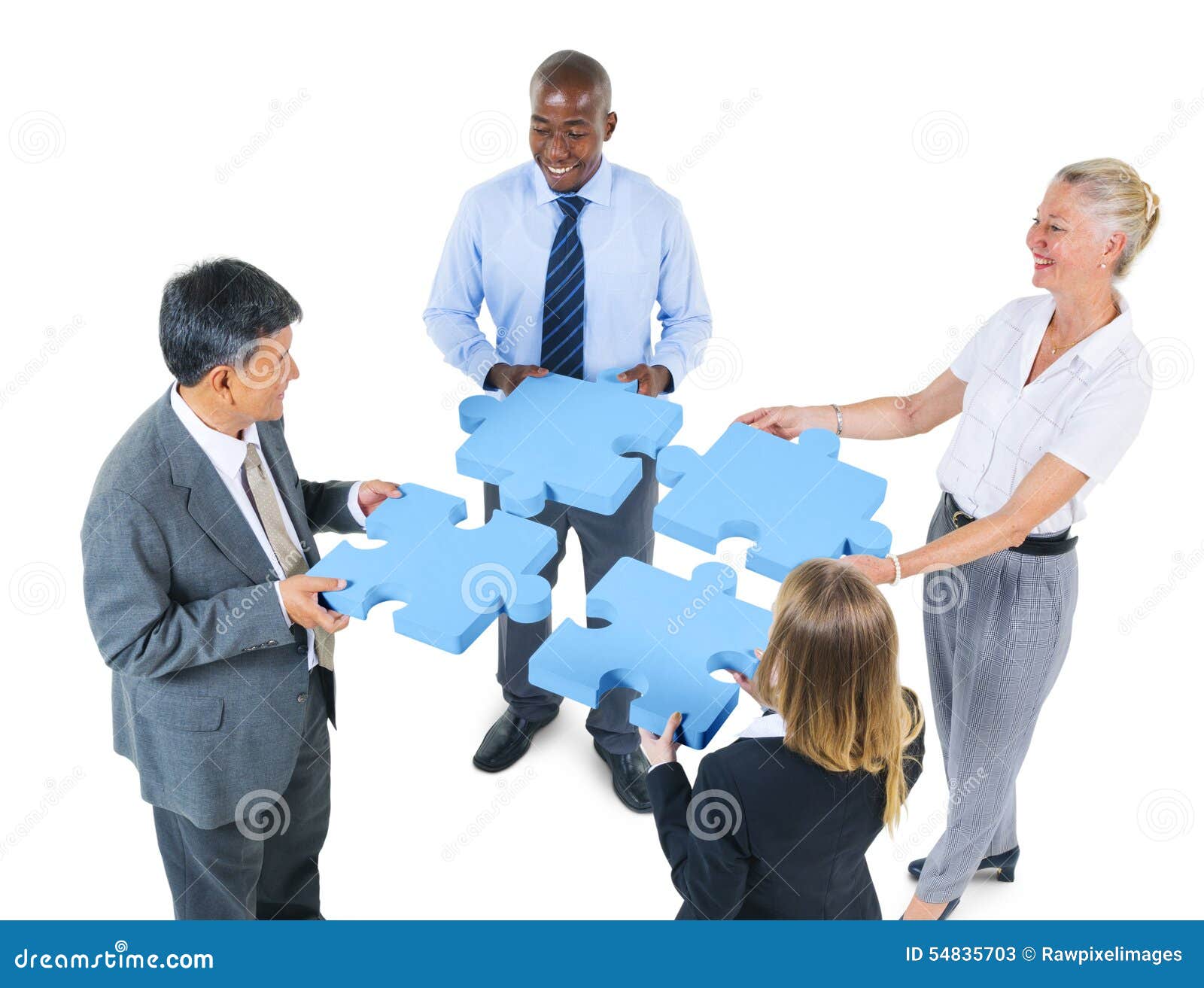 Corporate Business People Teamwork Support Partnership Concept Stock ...