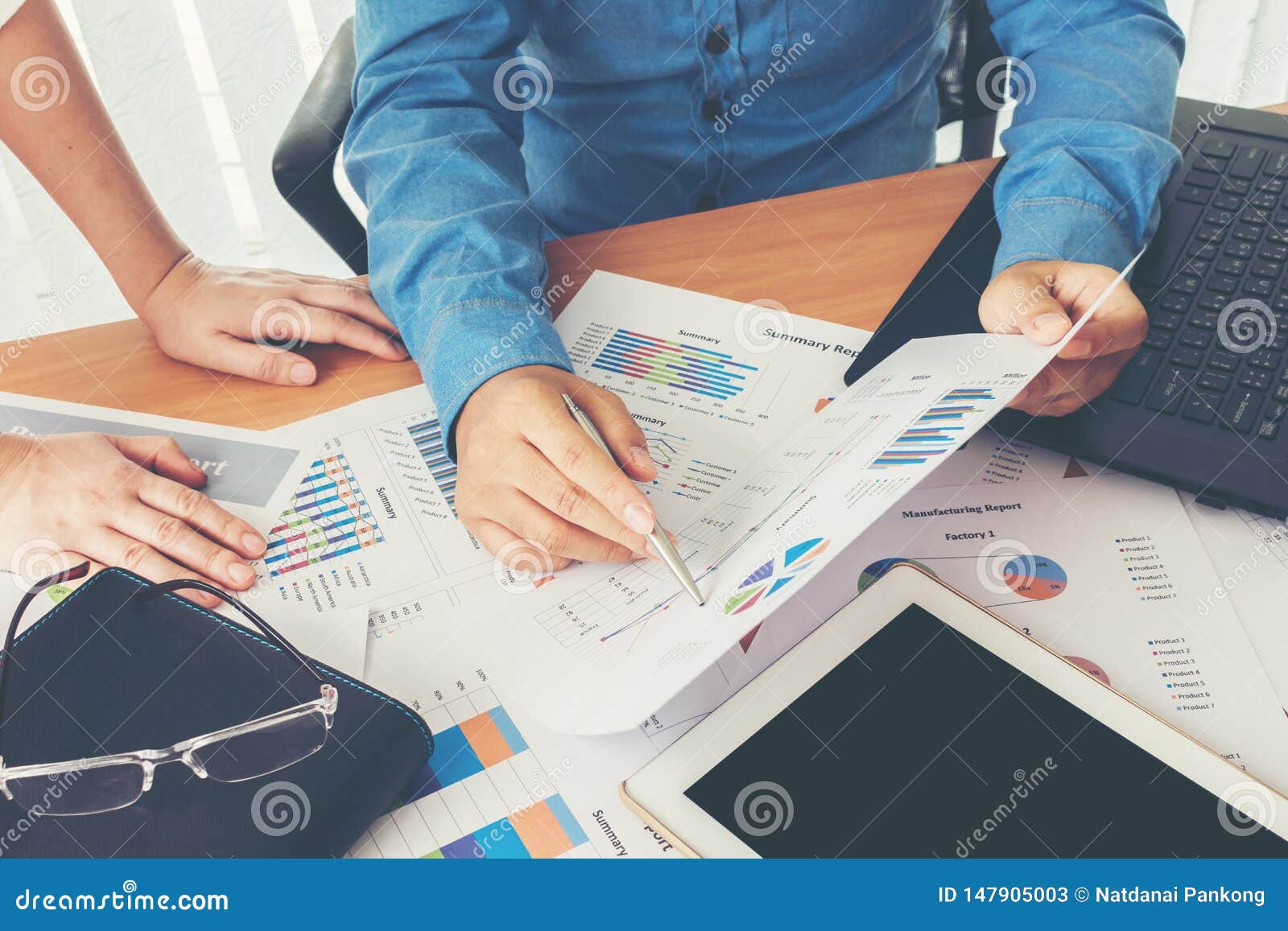 Corporate Business Planning with Business Chart Teamwork Concept Stock ...