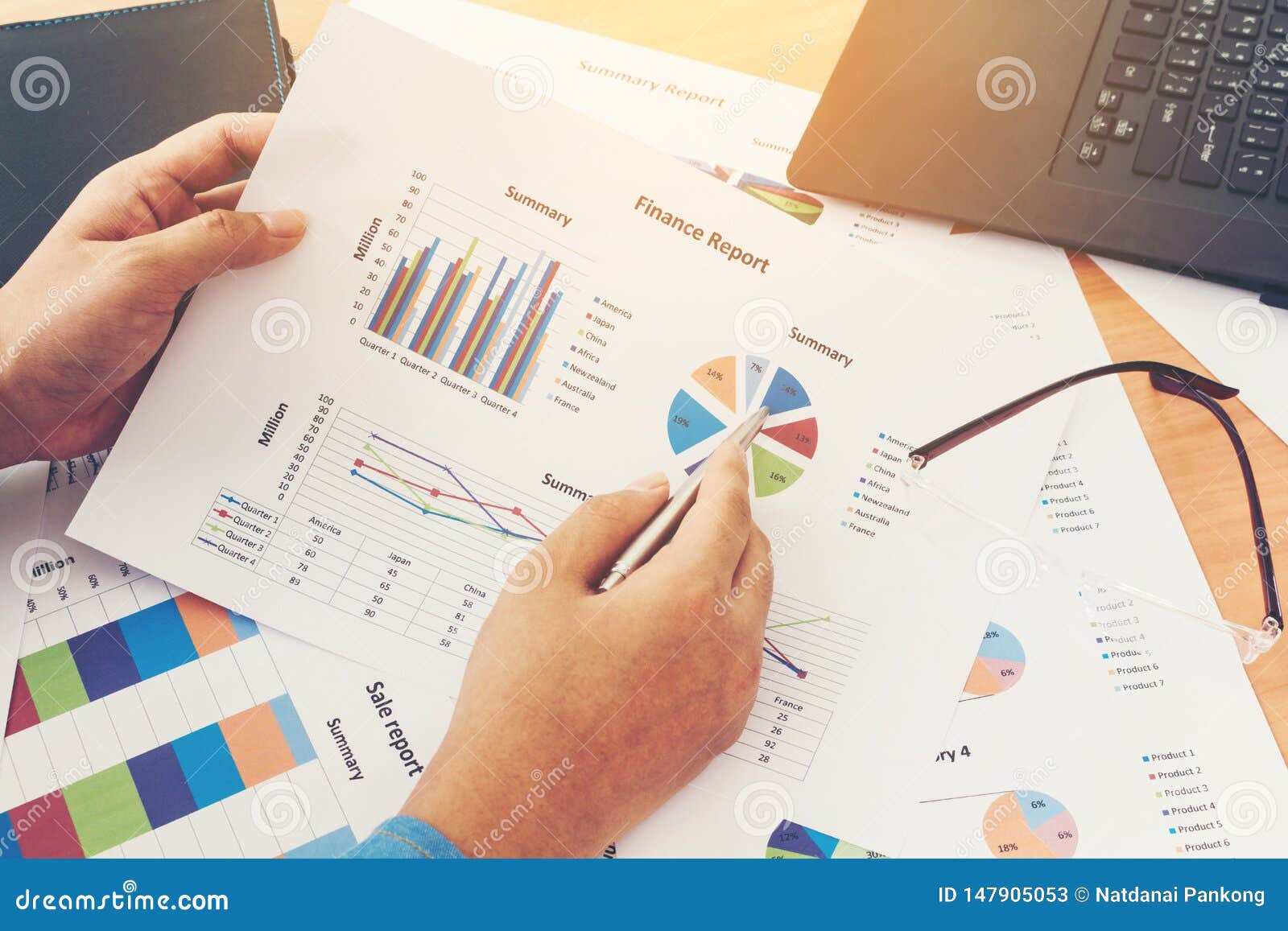 Corporate Business Planning with Business Chart Teamwork Concept Stock ...