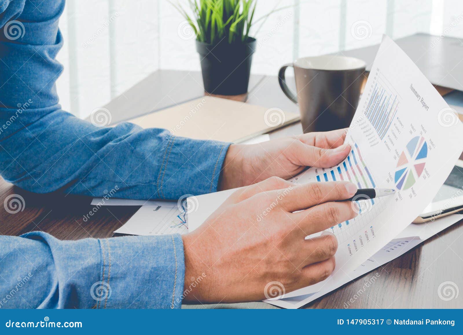 Corporate Business Planning with Business Chart Teamwork Concept Stock ...