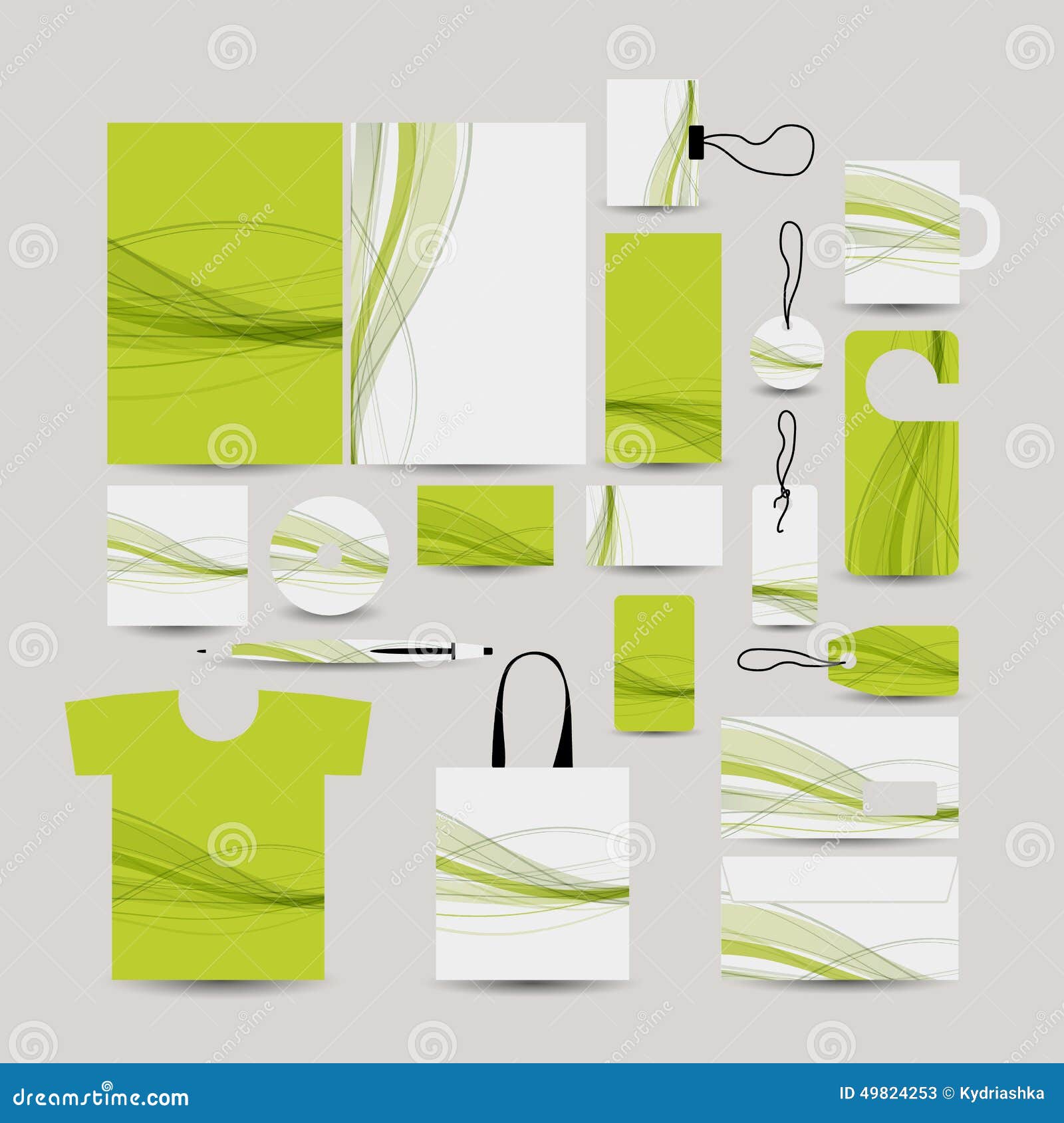 Corporate Business Style, Abstract Design Green Stock Vector ...