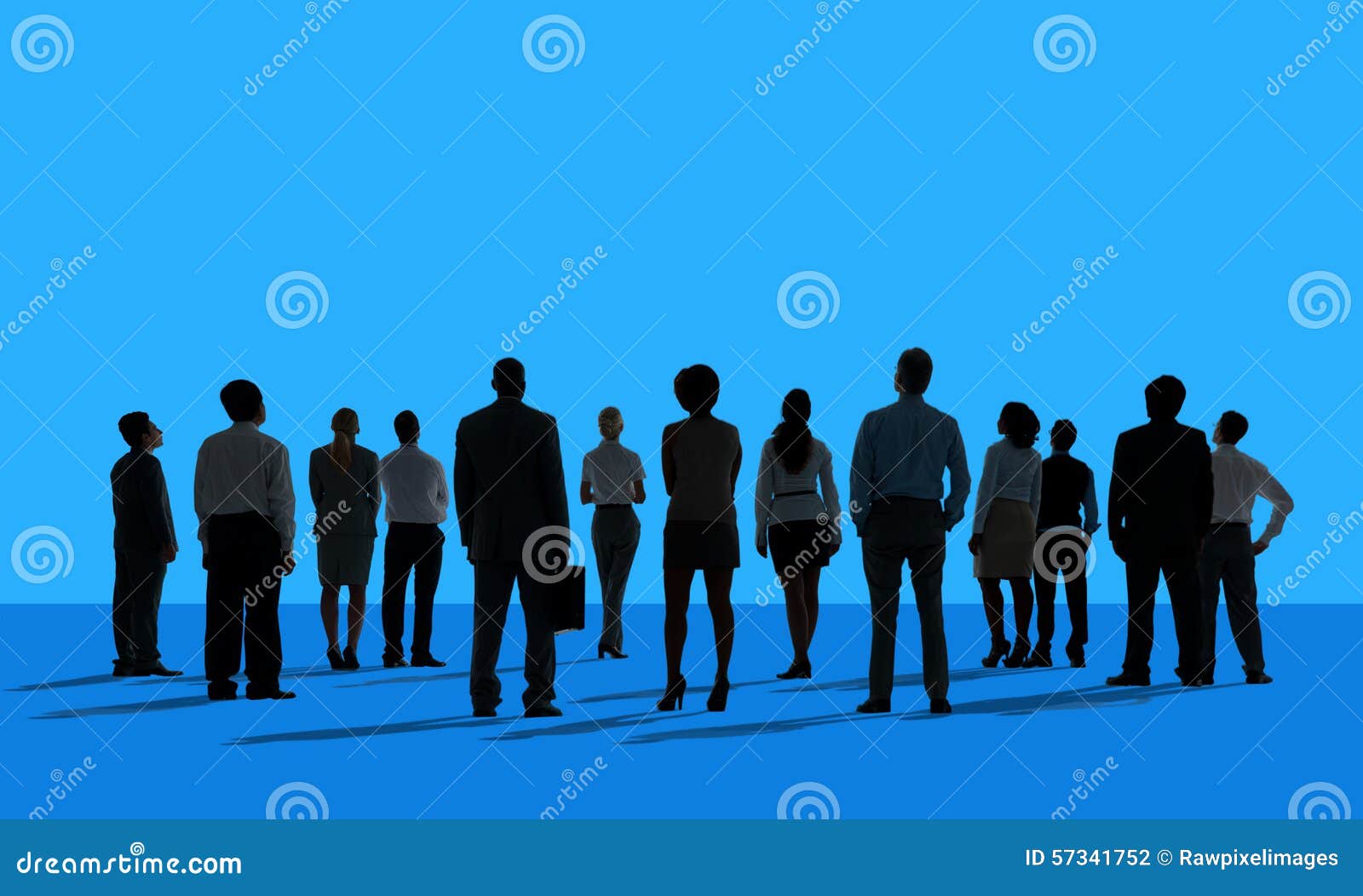 Corporate Business Team Aspiration Looking Up Concept Stock Photo ...