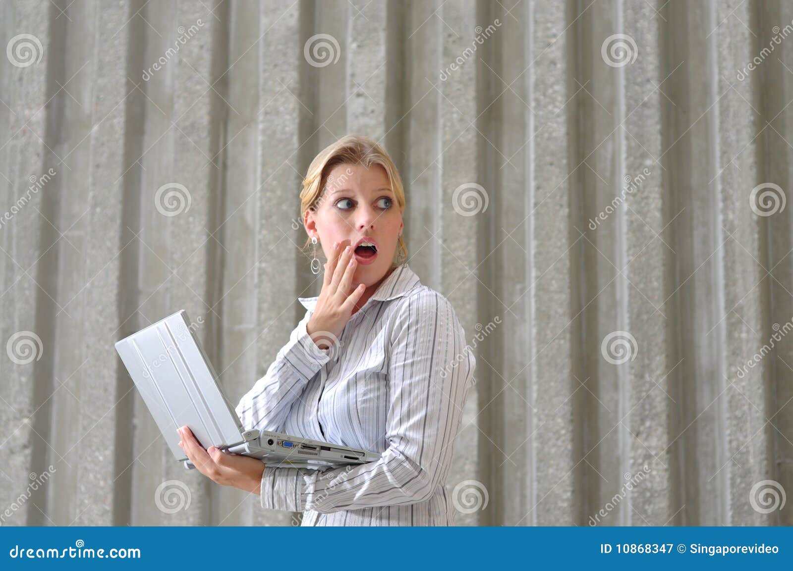 Corporate Caucasian Female Executive in a Shock Stock Image - Image of ...