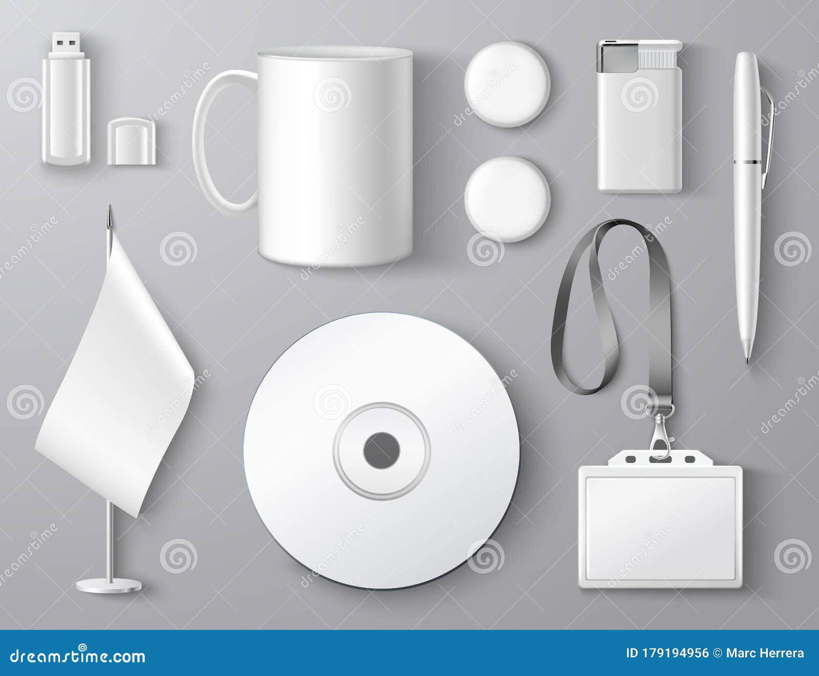 Corporate Company Merchandise Design Set Stock Vector - Illustration of ...